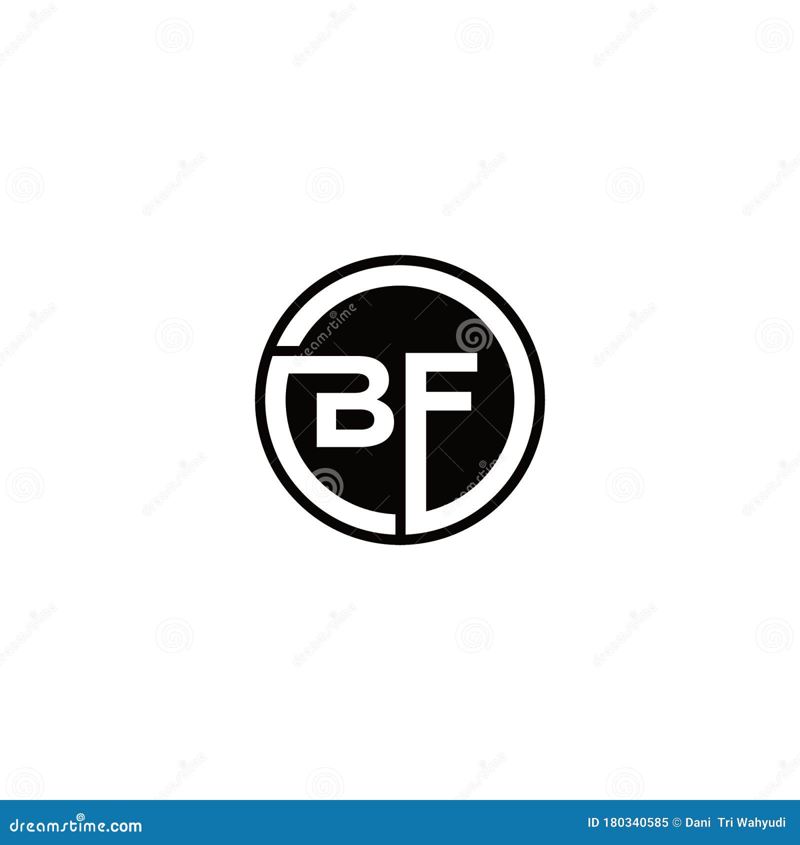 BF Letter Logo Icon Design Template Elements Stock Vector ...