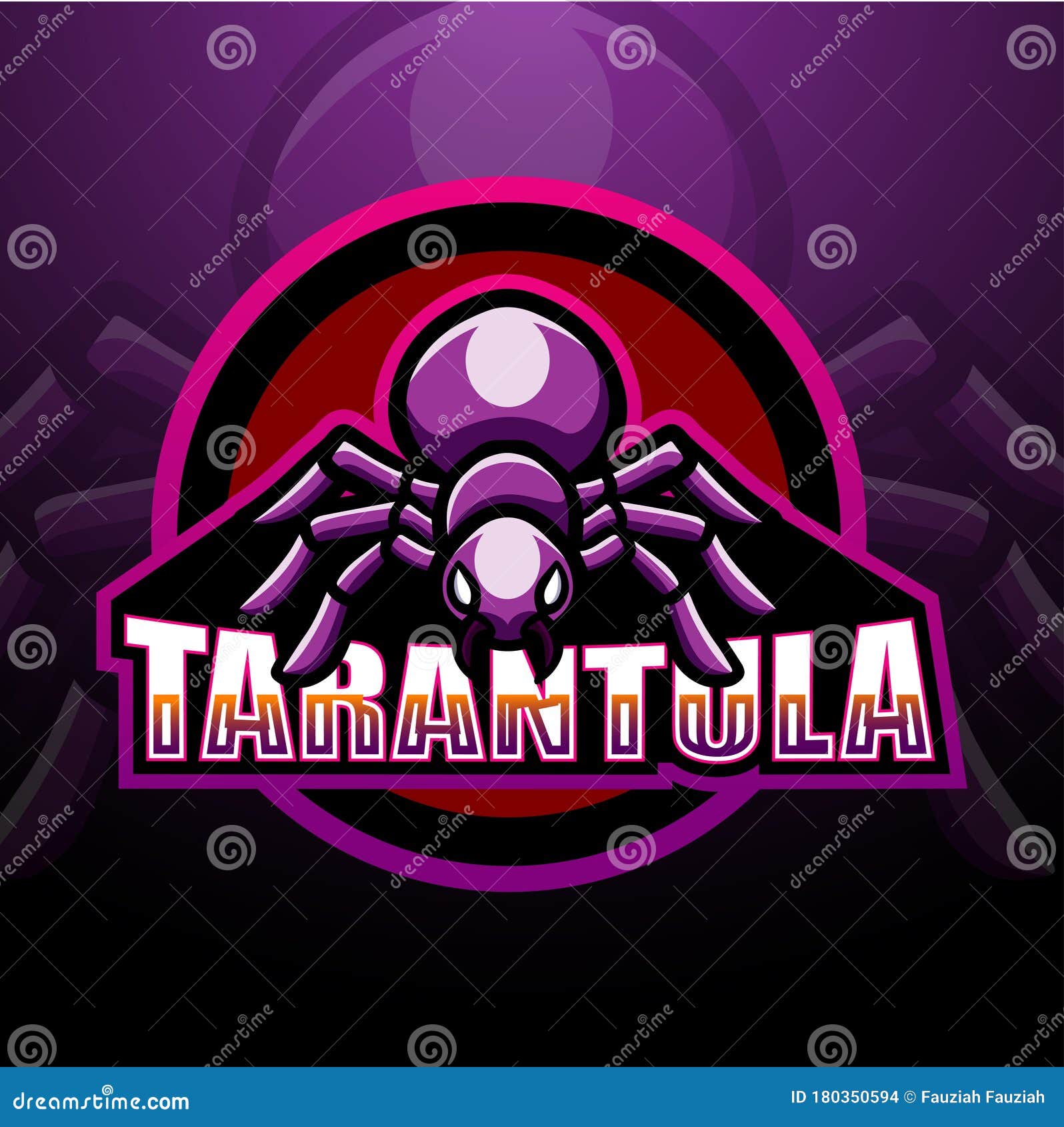 Tarantula Mascot Esport Logo Design Stock Vector - Illustration of ...