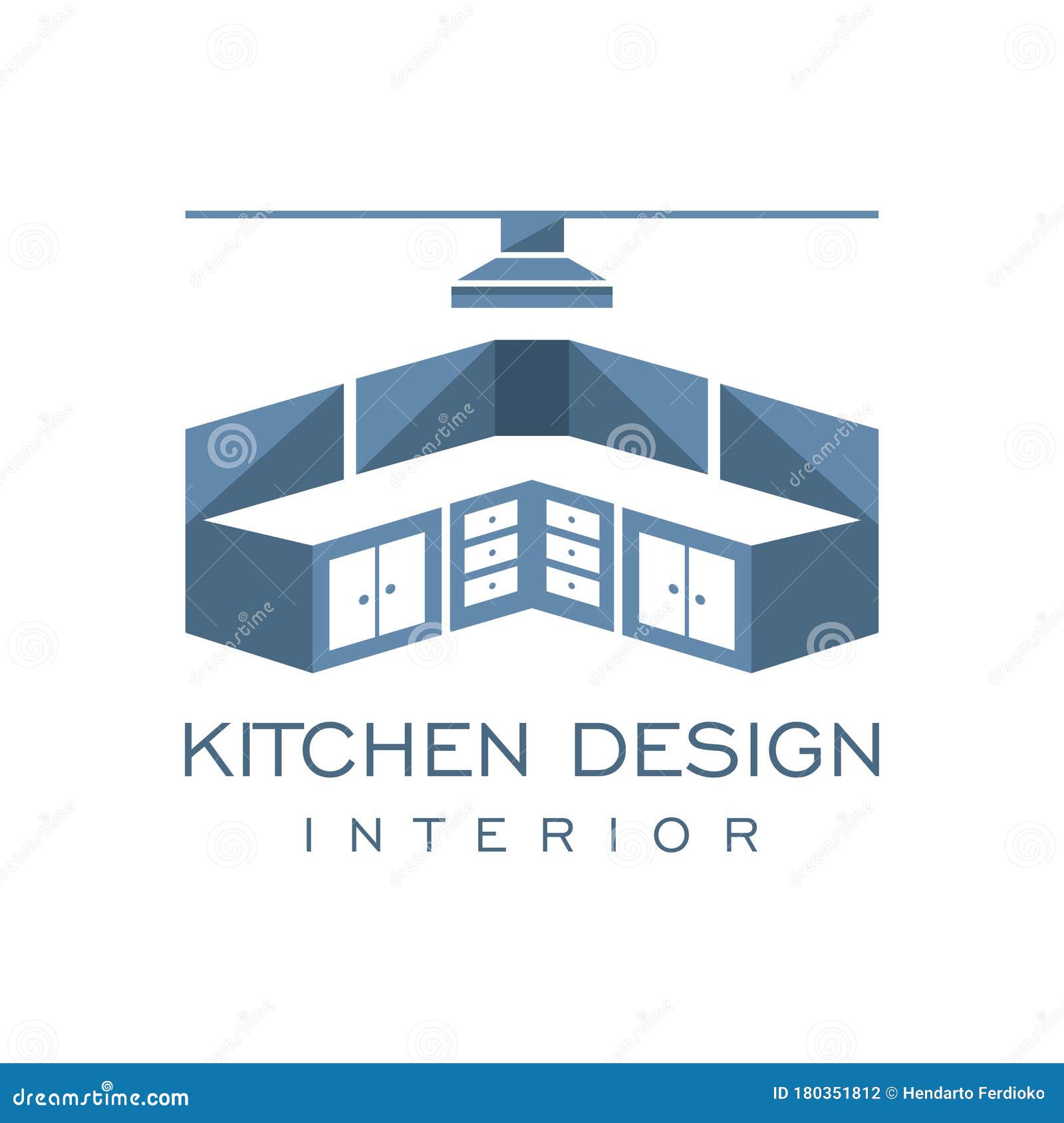 Cabinet Furniture Kitchen Set Interior Graphic Vector Logo Design Stock ...