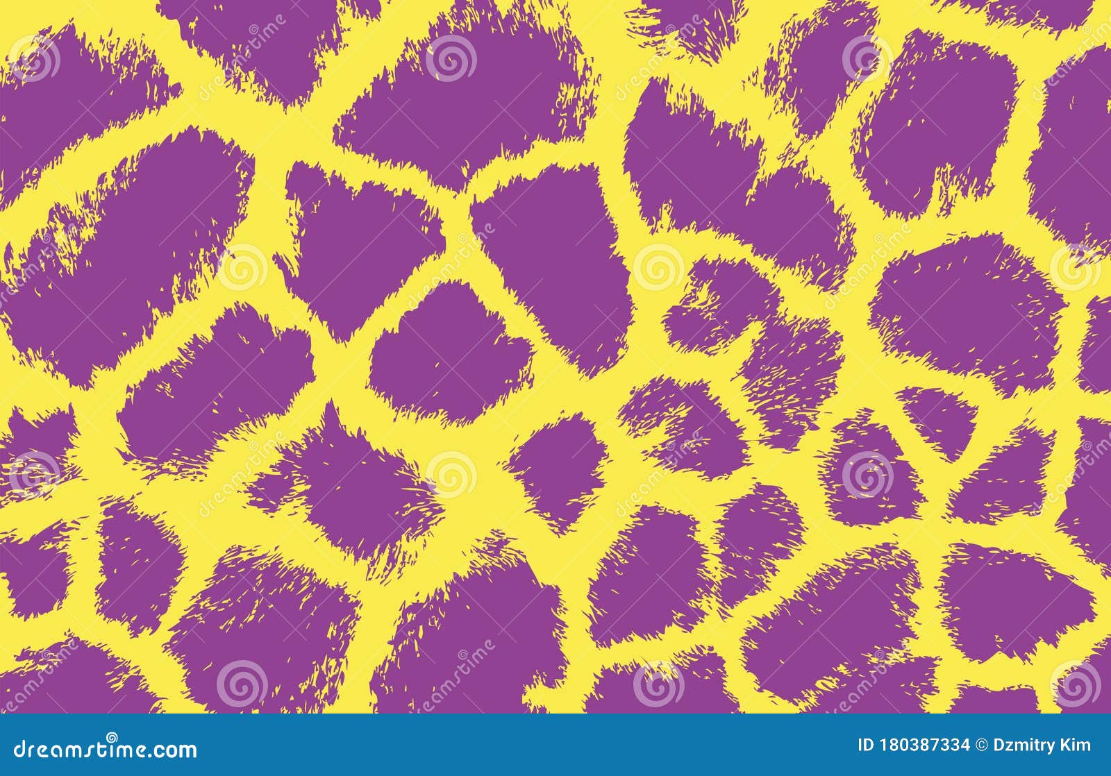 Giraffe Texture Pattern Yellow Purple Print Decor Stock Illustration ...