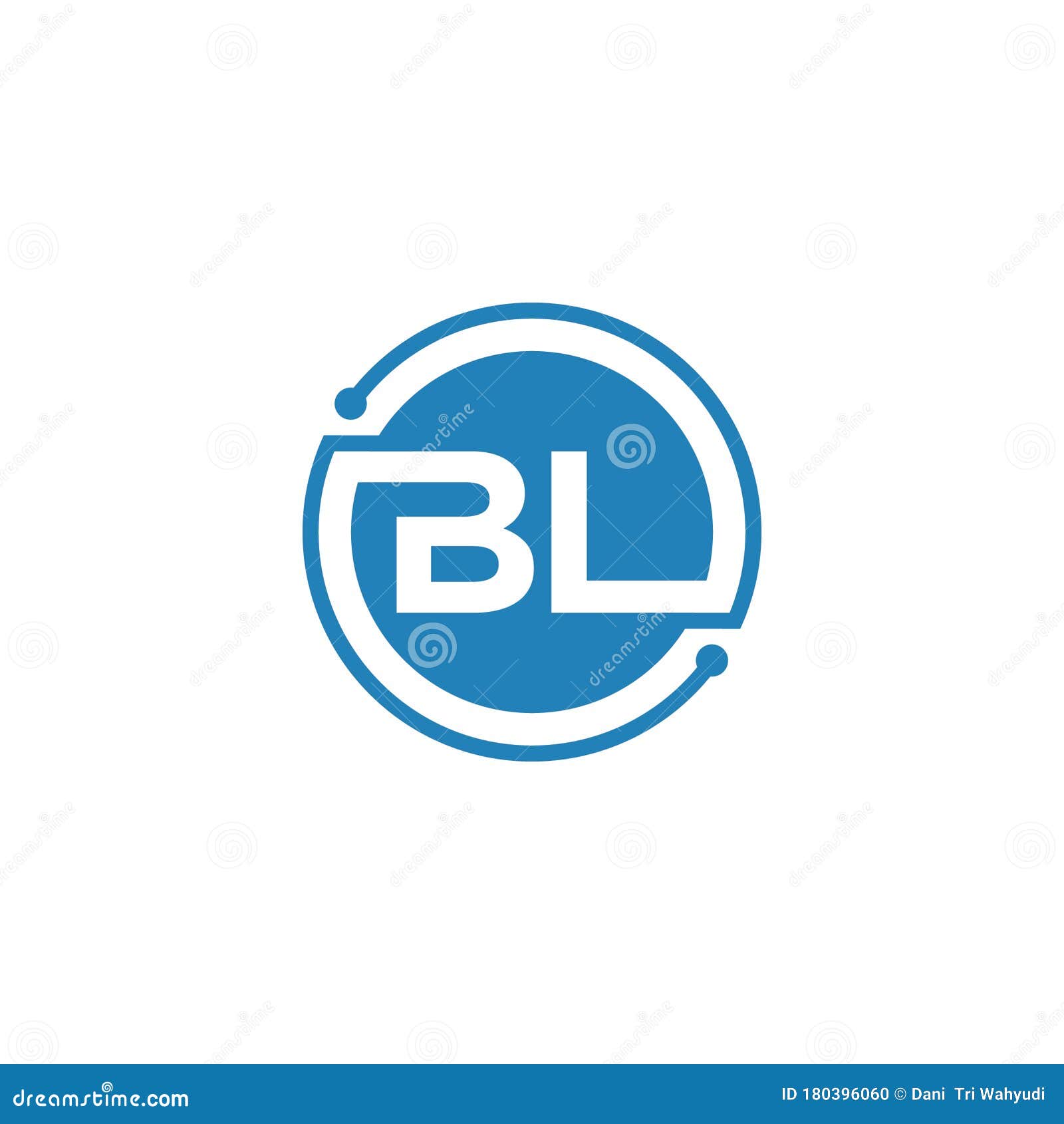 BL Letter Logo Icon Design Template Elements Stock Illustration ...