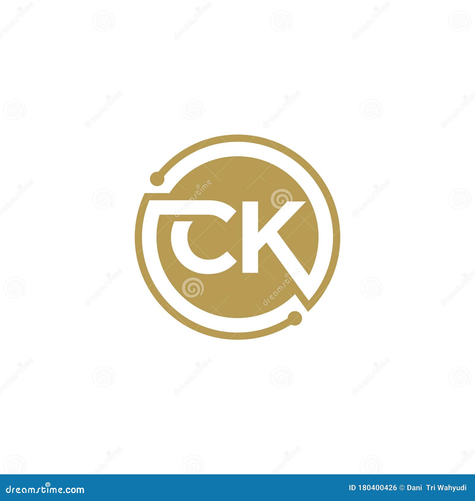 CK Letter Logo Icon Design Template Elements Stock Illustration ...