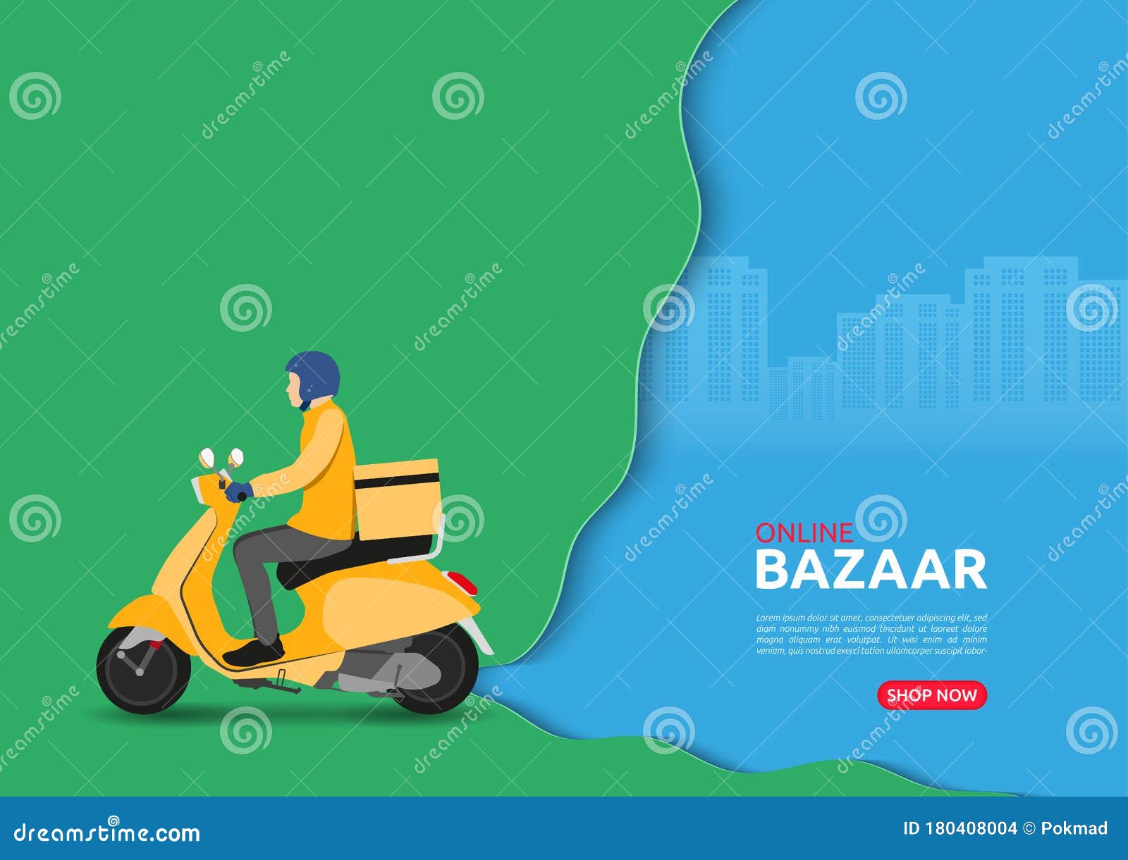 Online Bazaar Vector Concept Via Smartphone. Food and Beverages ...