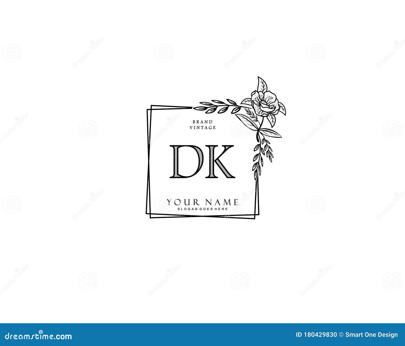 Initial DK Signature Logo Template Vector Stock Vector - Illustration ...