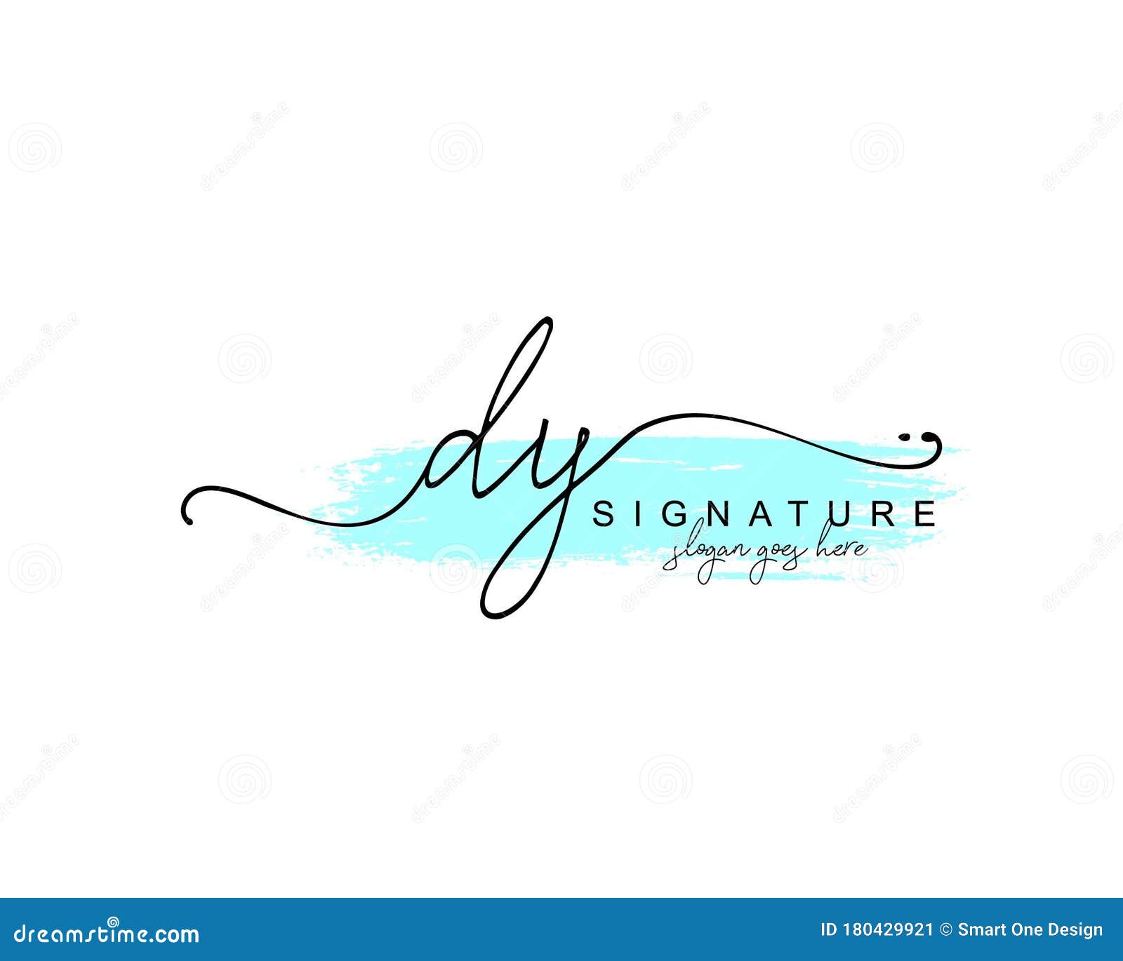 Initial DY Signature Logo Template Vector Stock Vector - Illustration ...