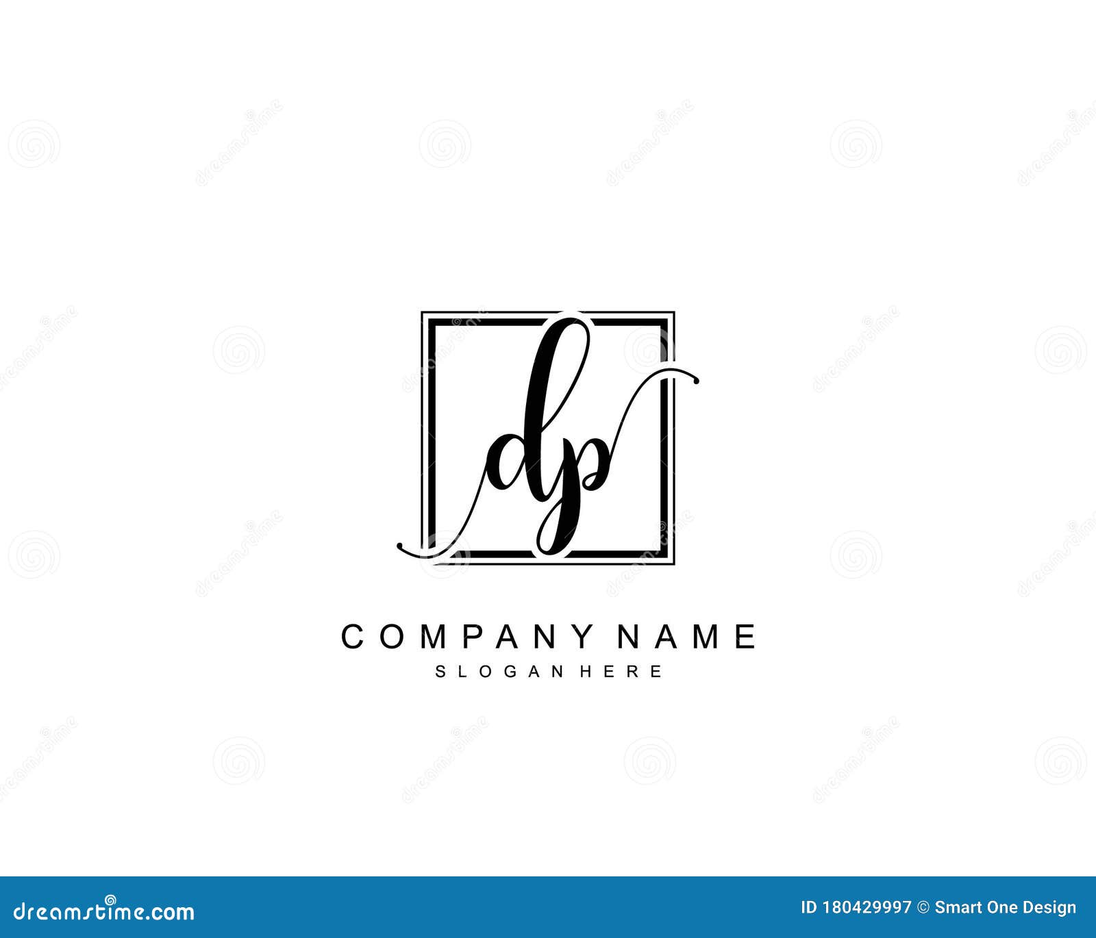Initial DP Signature Logo Template Vector Stock Vector - Illustration ...