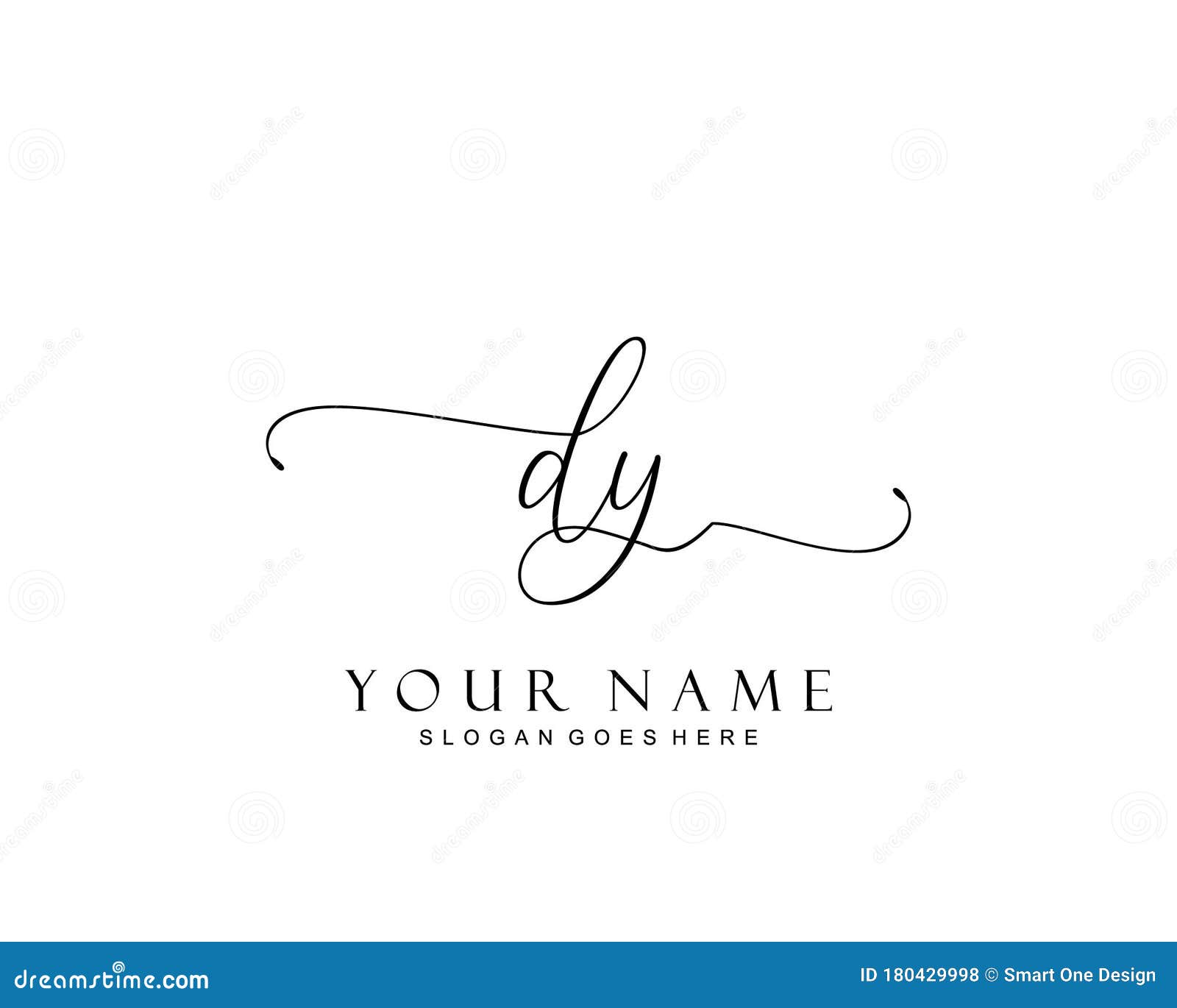 Initial DY Signature Logo Template Vector Stock Vector - Illustration ...