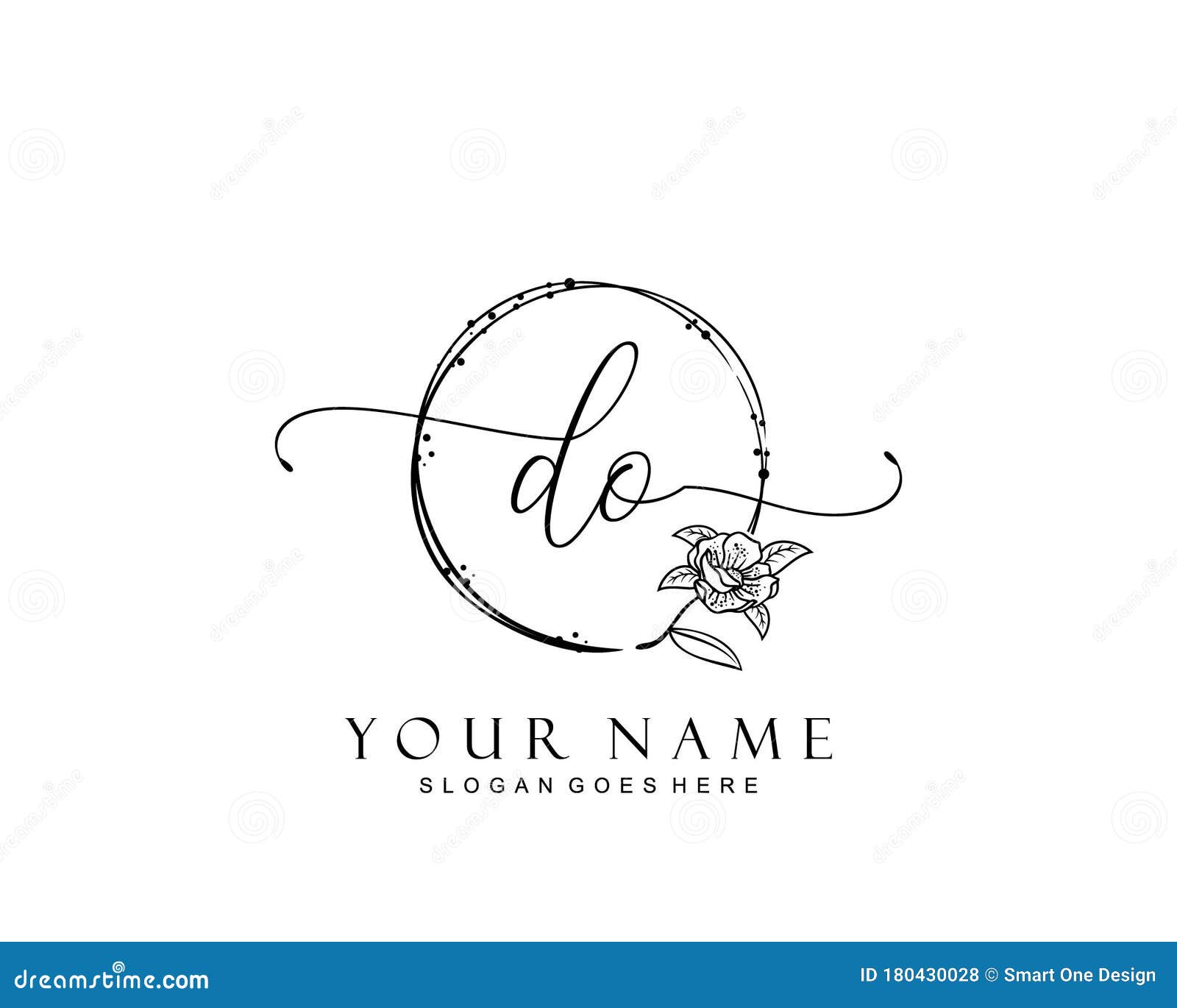 Initial DO Signature Logo Template Vector Stock Vector - Illustration ...