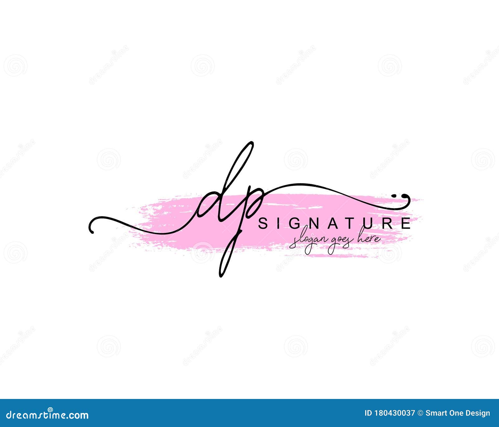 Initial DP Signature Logo Template Vector Stock Vector - Illustration ...