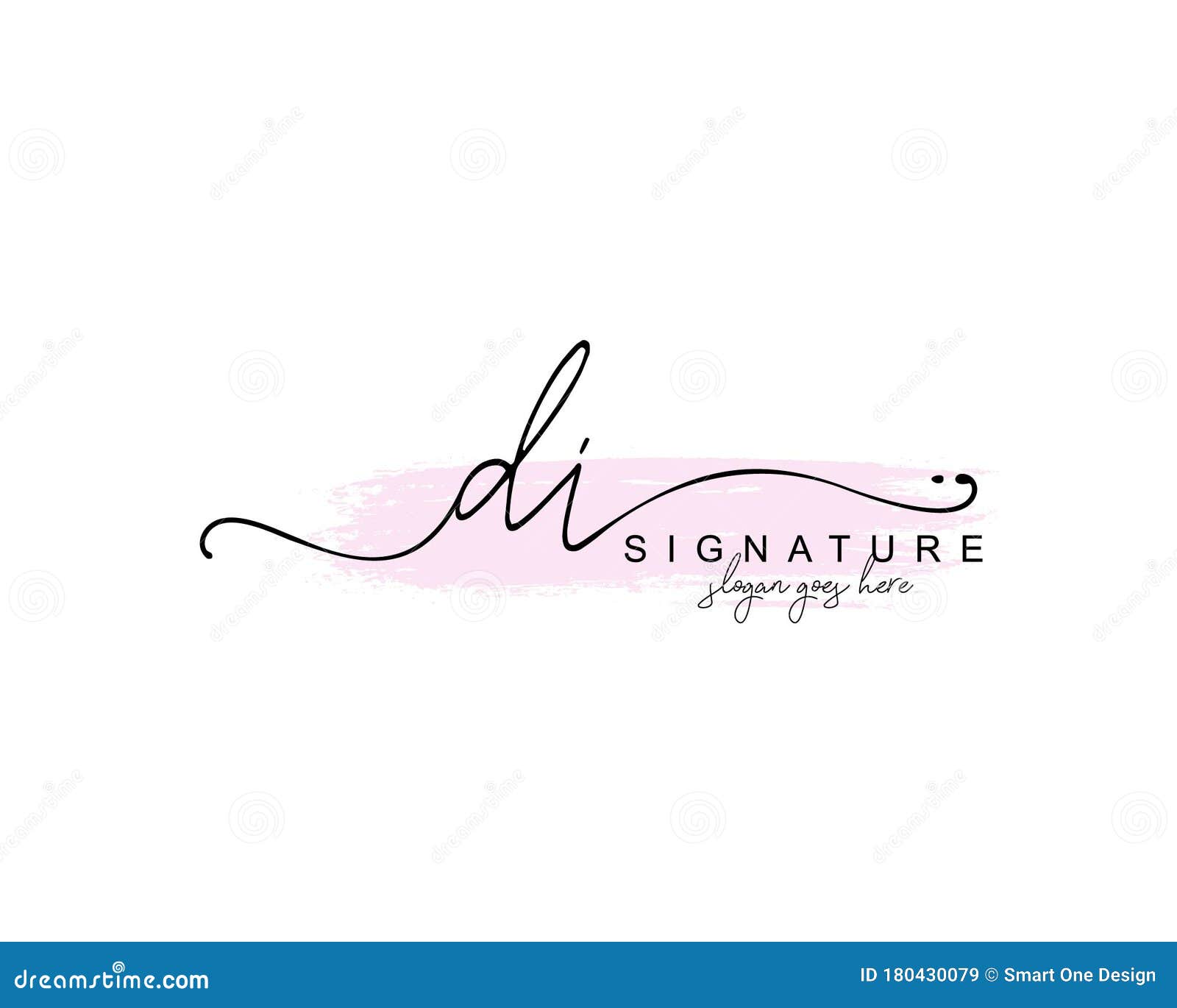Initial DI Signature Logo Template Vector Stock Vector - Illustration ...