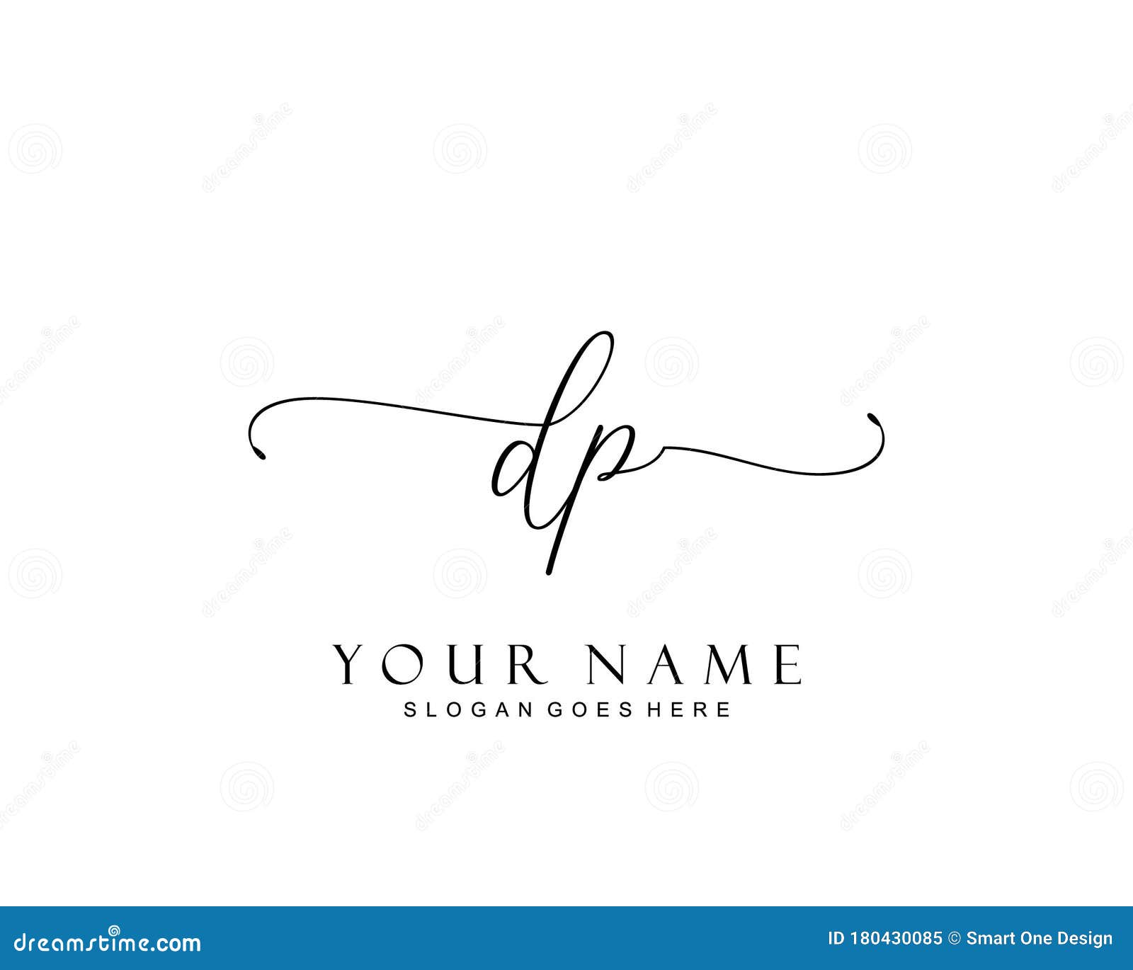 Initial DP Signature Logo Template Vector Stock Vector - Illustration ...