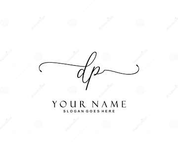 Initial DP Signature Logo Template Vector Stock Vector - Illustration ...