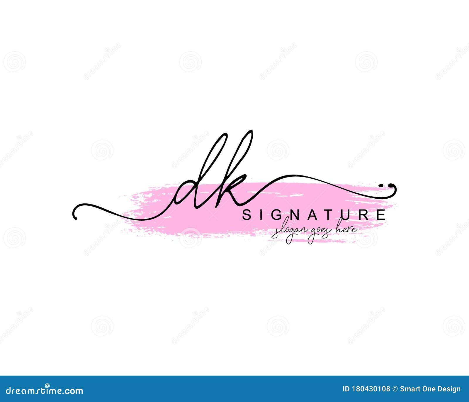 Initial DK Signature Logo Template Vector Stock Vector - Illustration ...