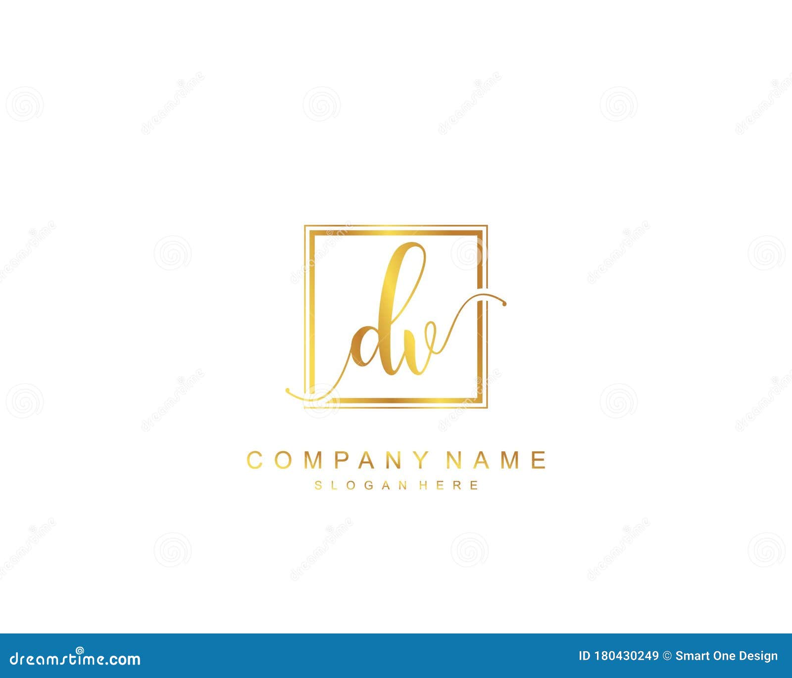 Initial DV Signature Logo Template Vector Stock Vector - Illustration ...