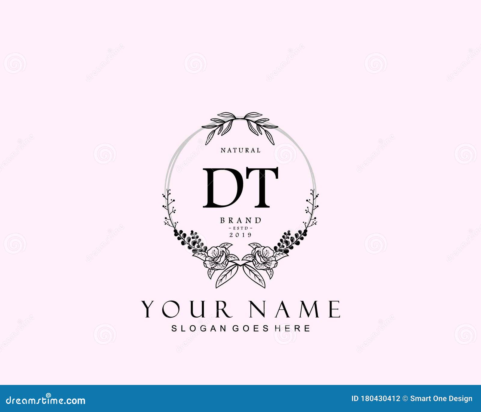 Initial DT Signature Logo Template Vector Stock Vector - Illustration ...
