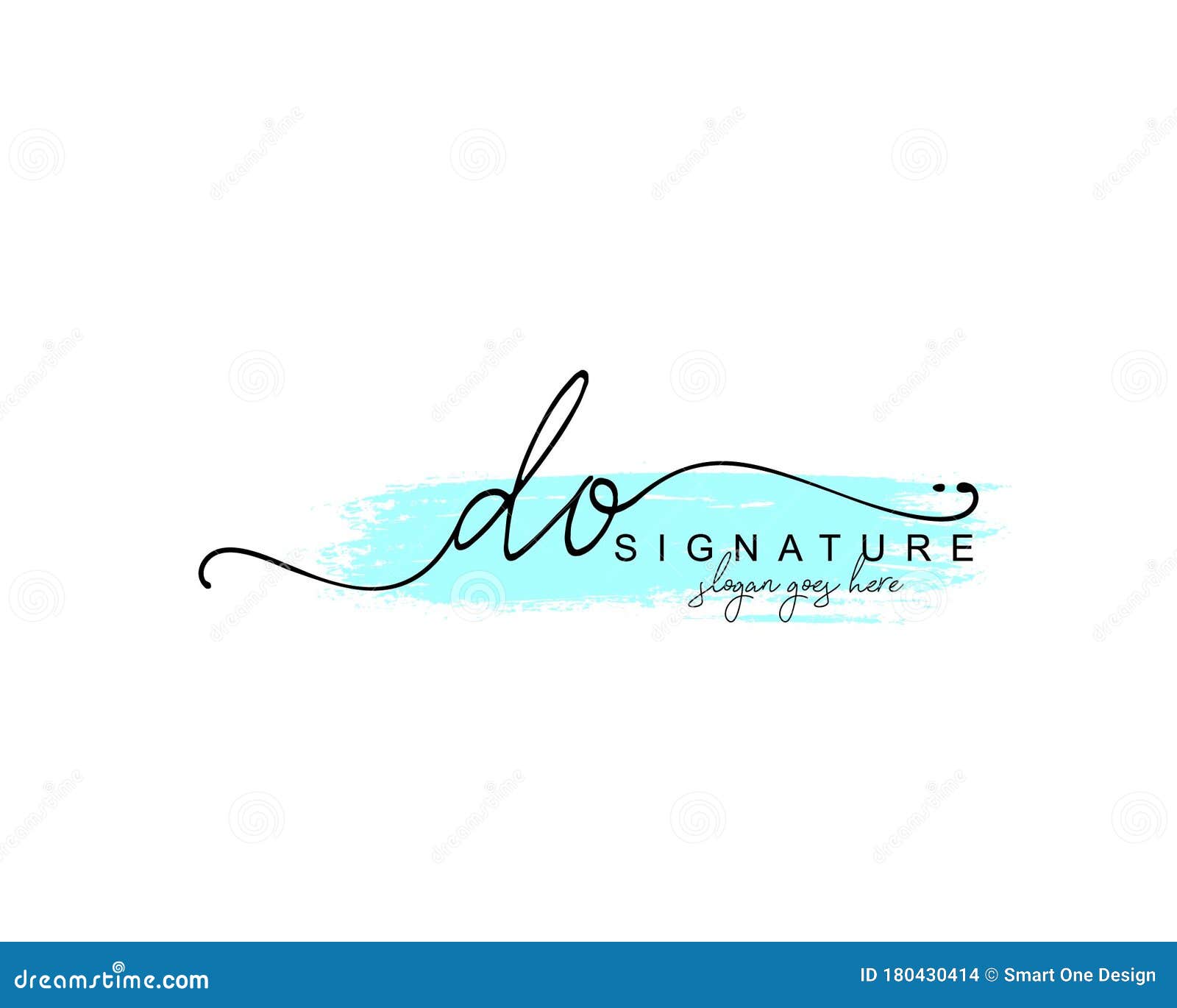 Initial DO Signature Logo Template Vector Stock Vector - Illustration ...