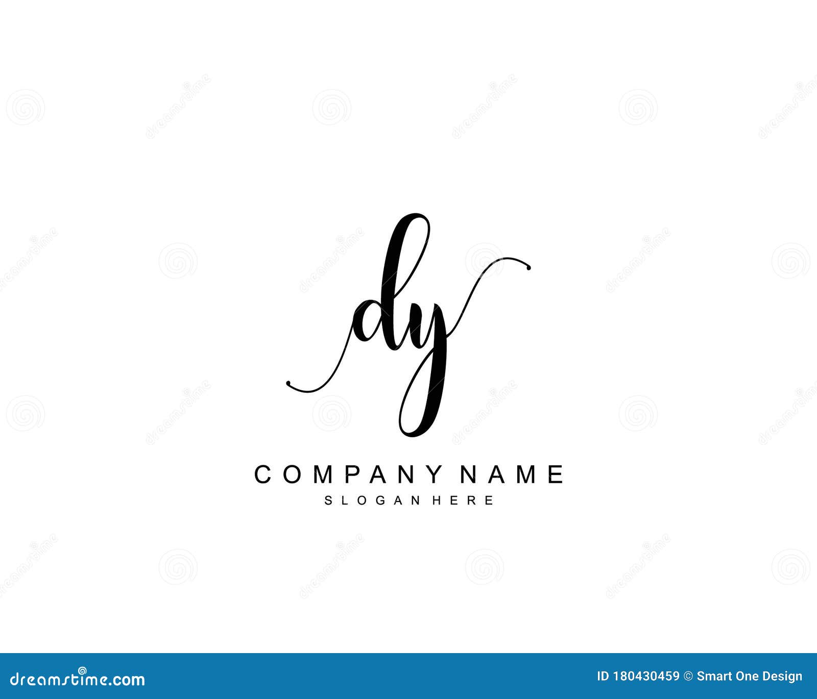 Initial DY Signature Logo Template Vector Stock Vector - Illustration ...