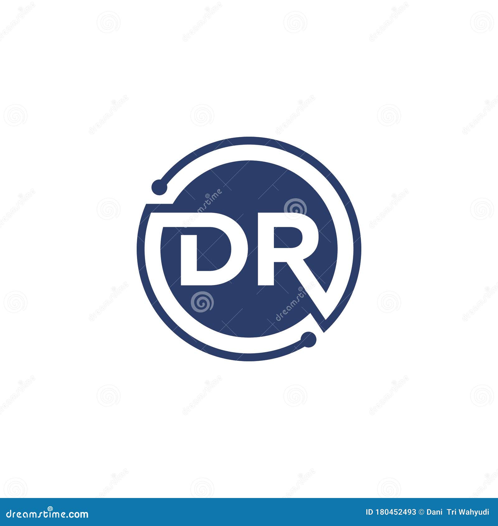 DR Letter Logo Icon Design Template Elements Stock Vector ...