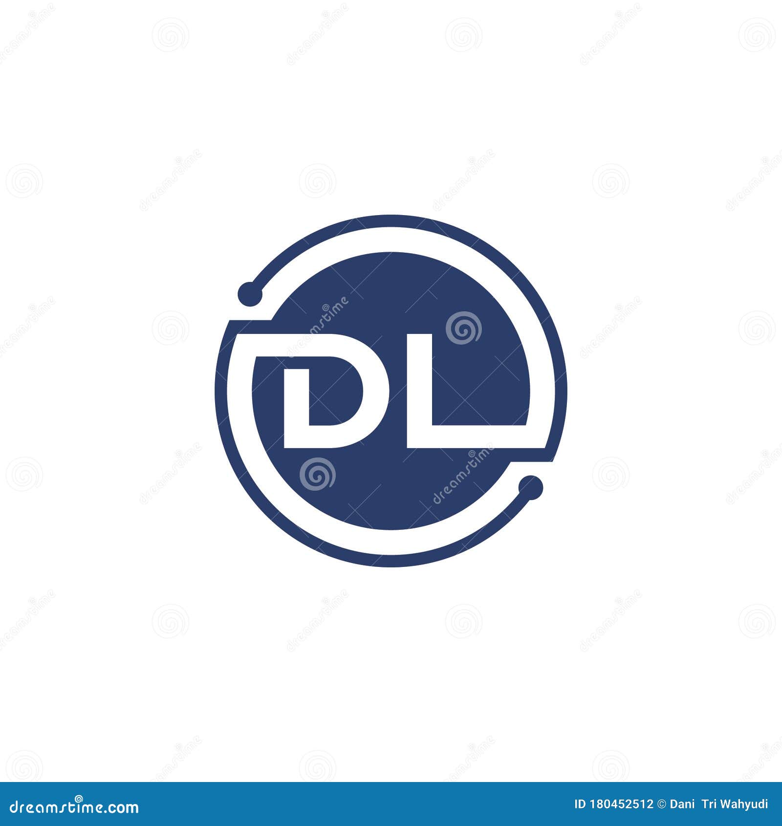 DL Letter Logo Icon Design Template Elements Stock Vector ...