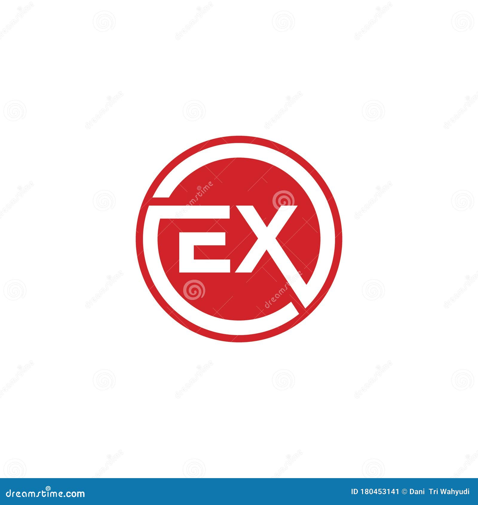 EX Letter Logo Icon Design Template Elements Stock Vector ...