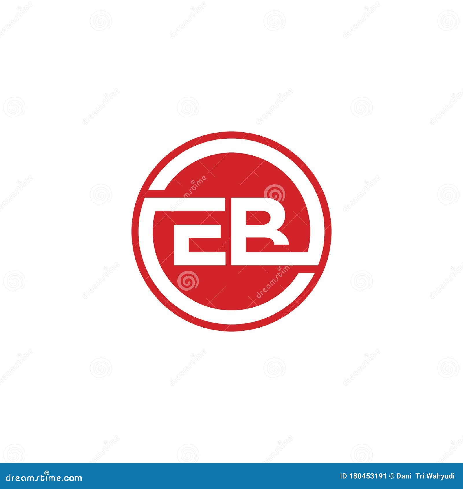 EB Letter Logo Icon Design Template Elements Stock Vector ...