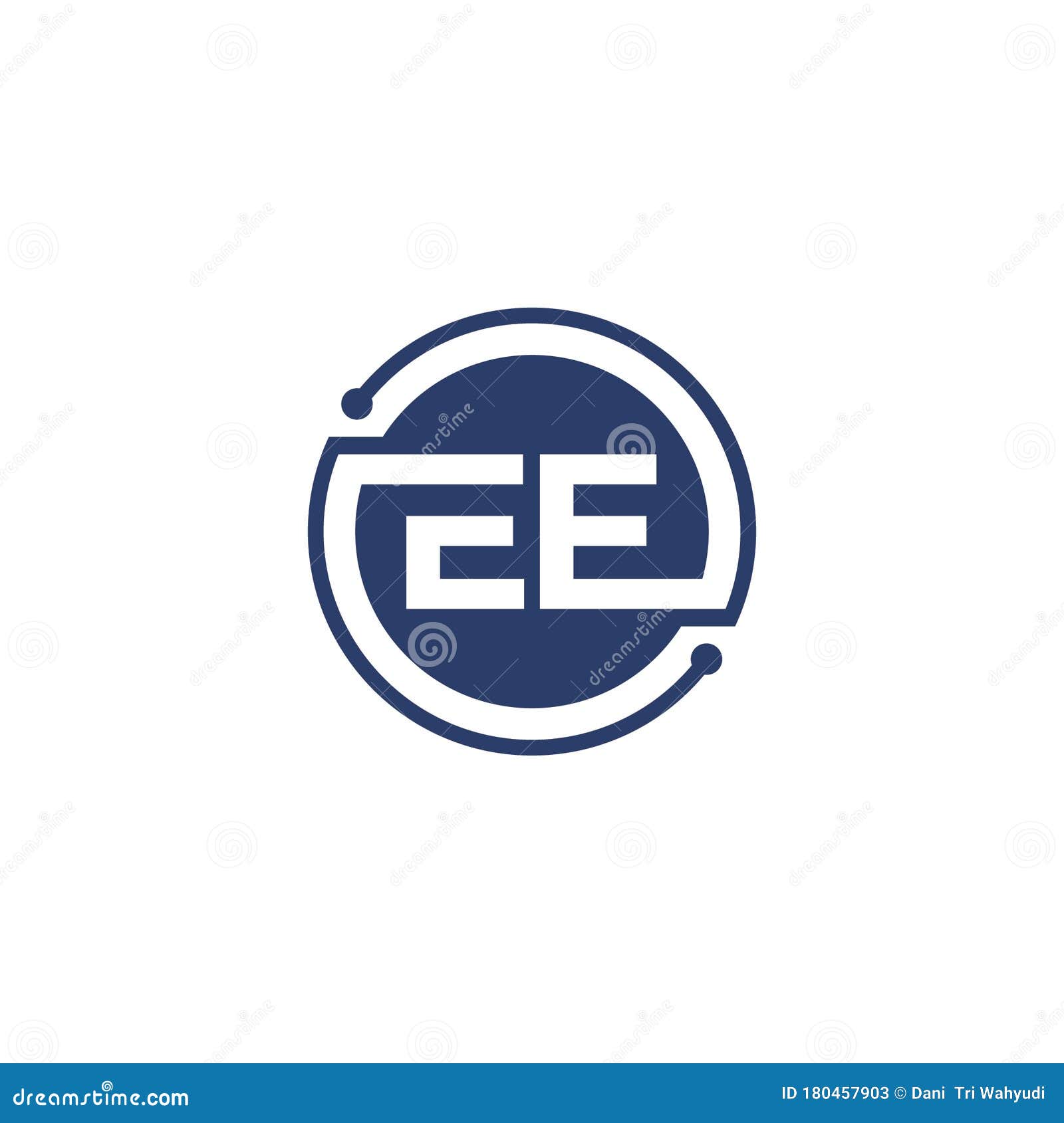 EE Letter Logo Icon Design Template Elements Stock Vector ...