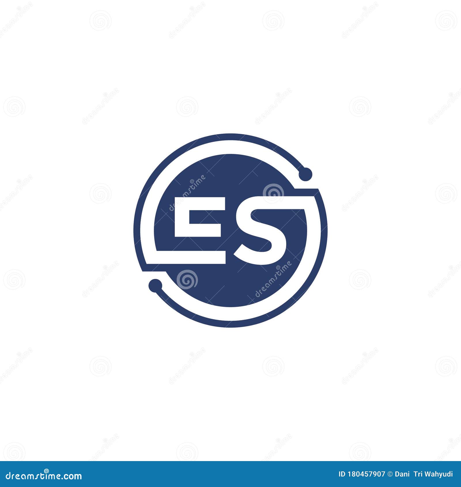 ES Letter Logo Icon Design Template Elements Stock Vector ...