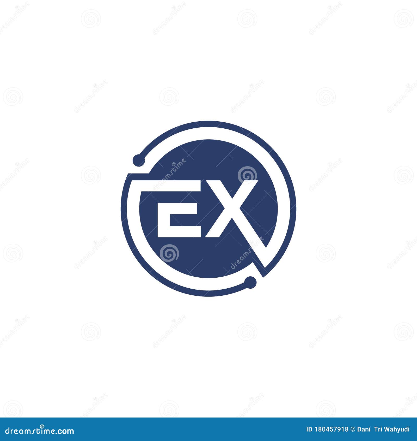 EX Letter Logo Icon Design Template Elements Stock Vector ...