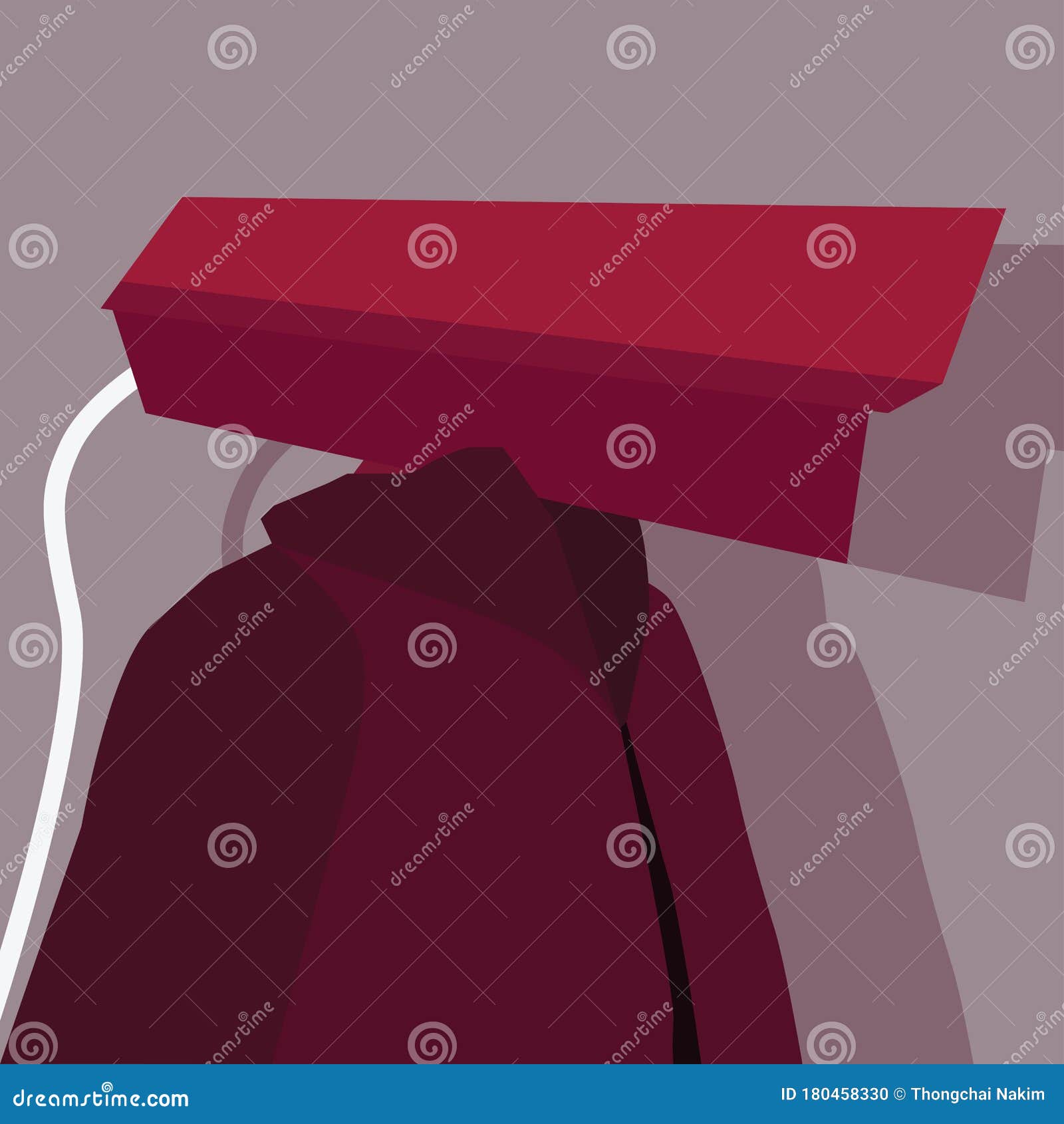 Concept Businessman Avatar of CCTV Camera. Stock Vector - Illustration ...