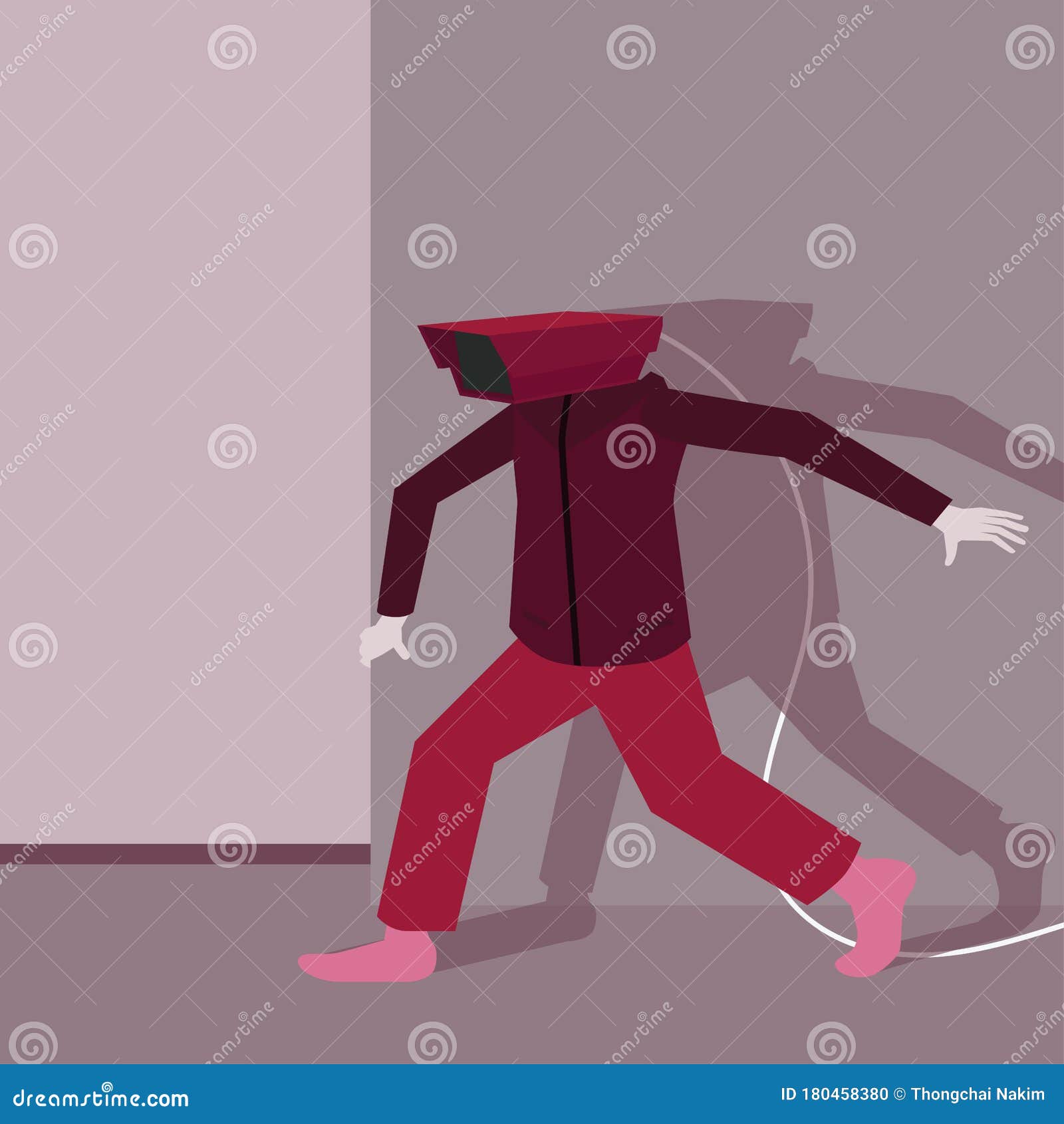 Concept Businessman Avatar of CCTV Camera. Stock Vector - Illustration ...