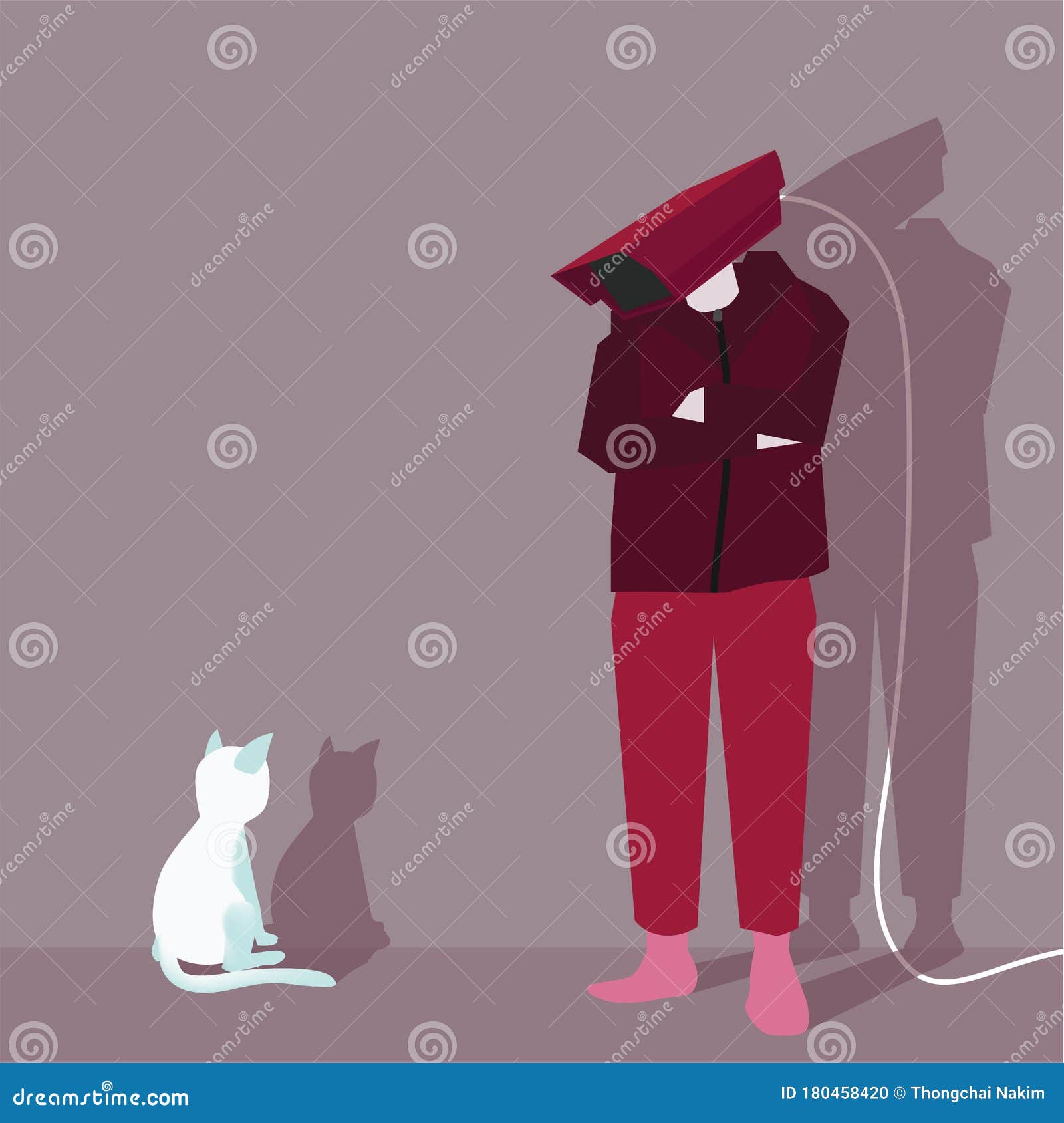 Concept Businessman Avatar of CCTV Camera. Stock Vector - Illustration ...