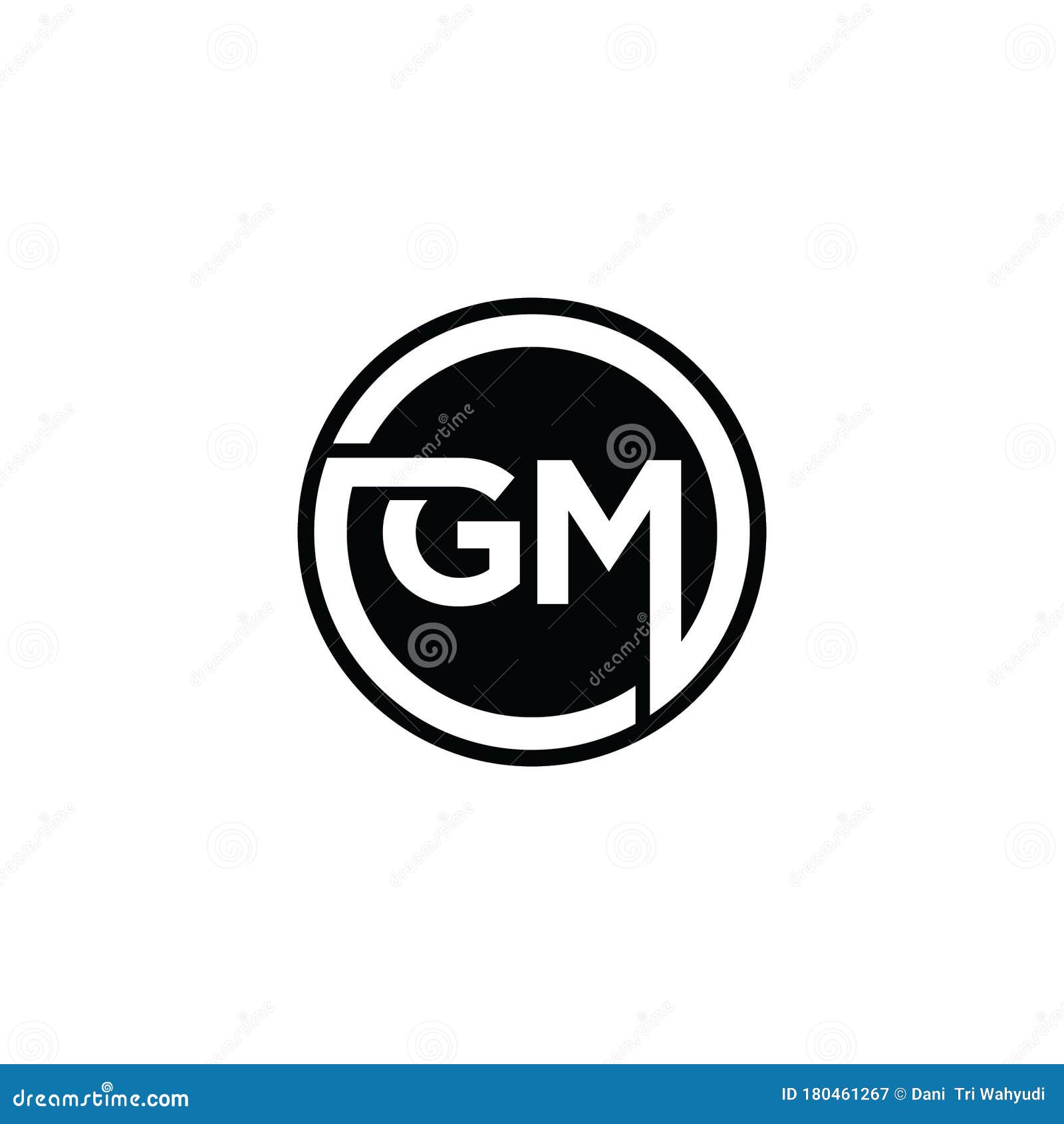 GM Letter Logo Icon Design Template Elements Stock Vector ...