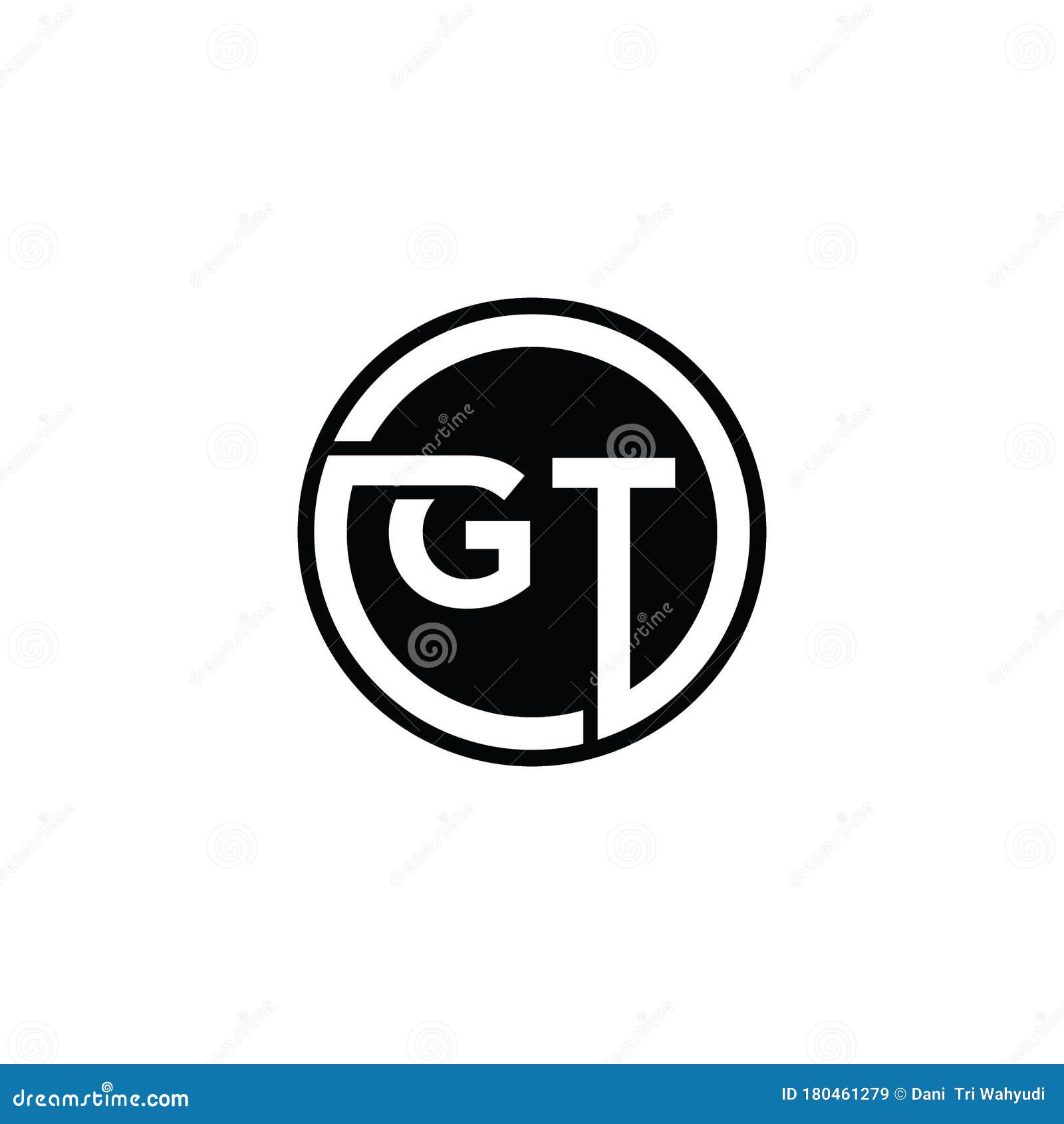 GT Letter Logo Icon Design Template Elements Stock Vector ...