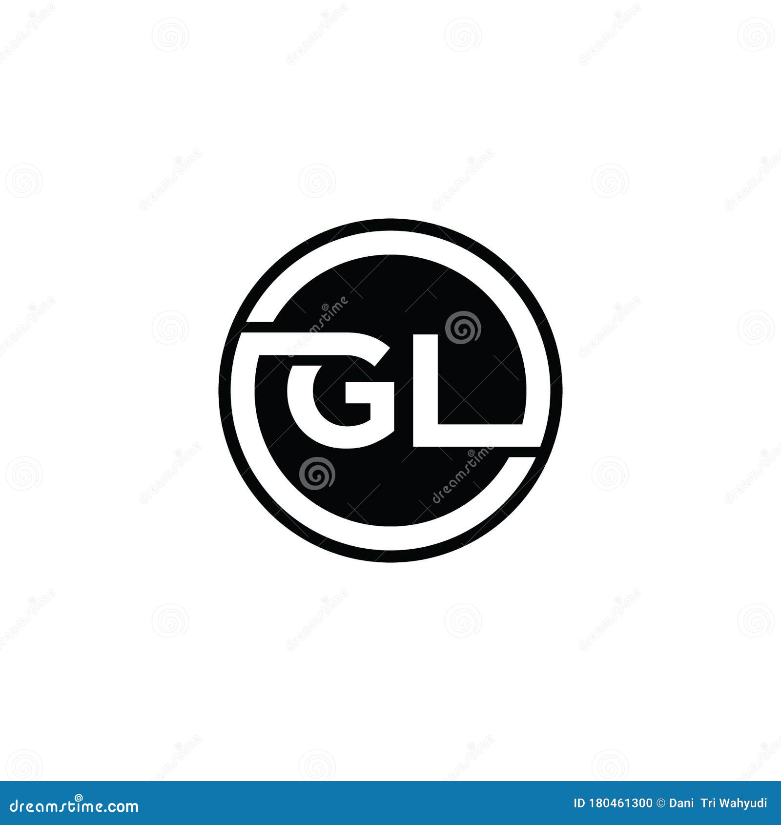 GL Letter Logo Icon Design Template Elements Stock Vector ...