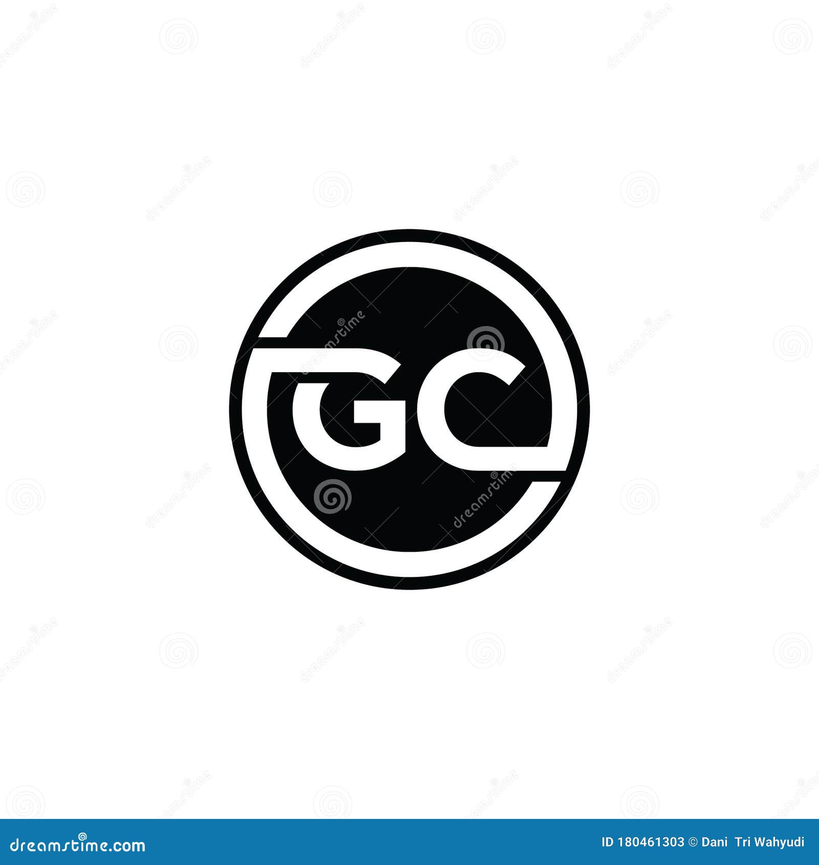 GC Letter Logo Icon Design Template Elements Stock Vector ...