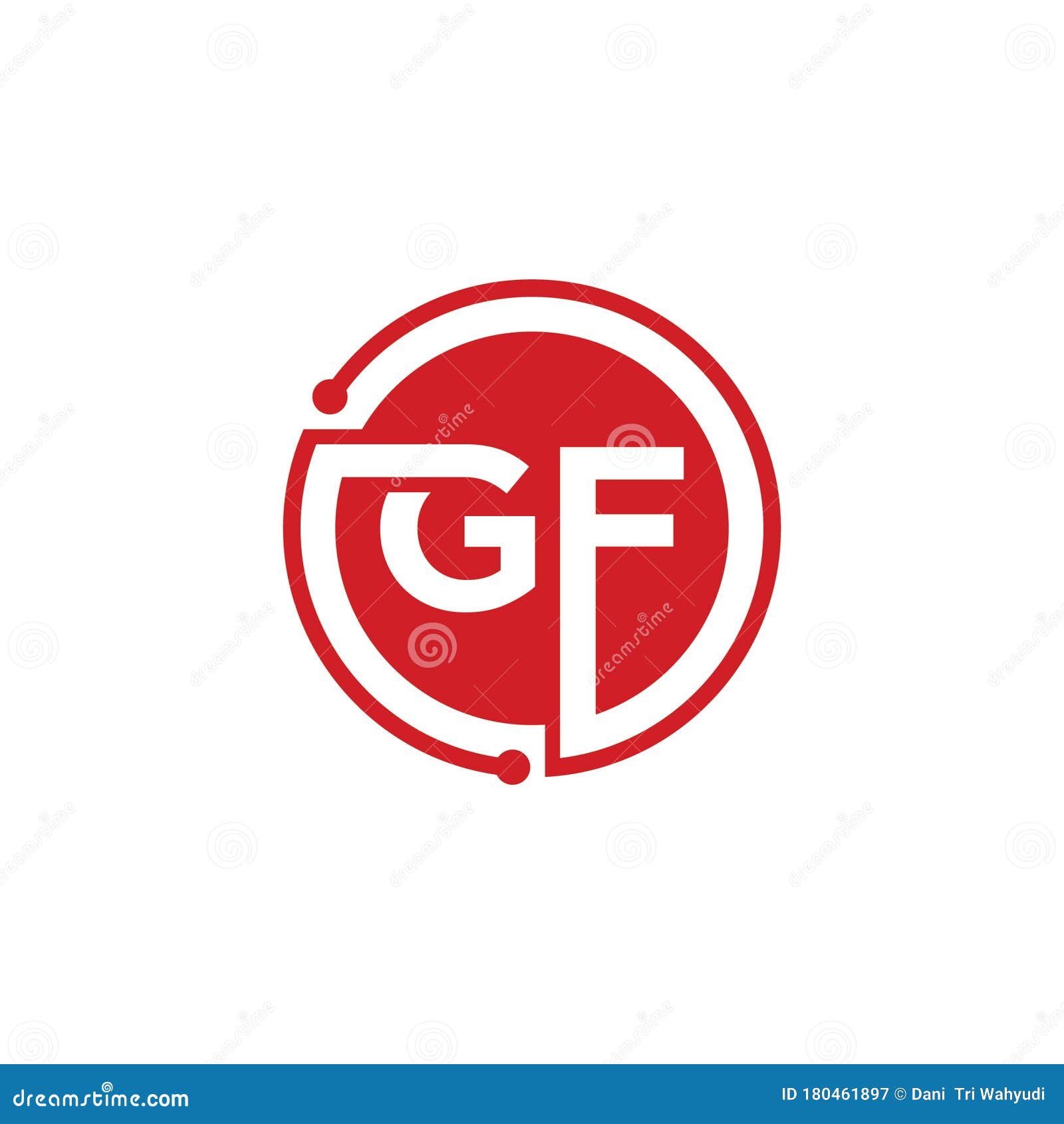 GF Letter Logo Icon Design Template Elements Stock Vector ...