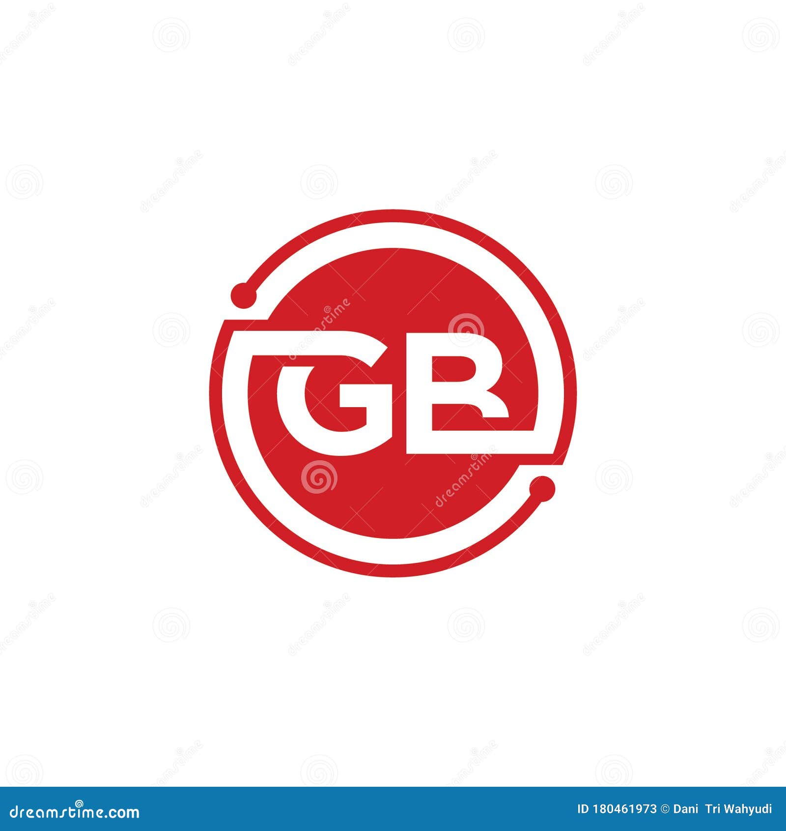 GB Letter Logo Icon Design Template Elements Stock Vector ...