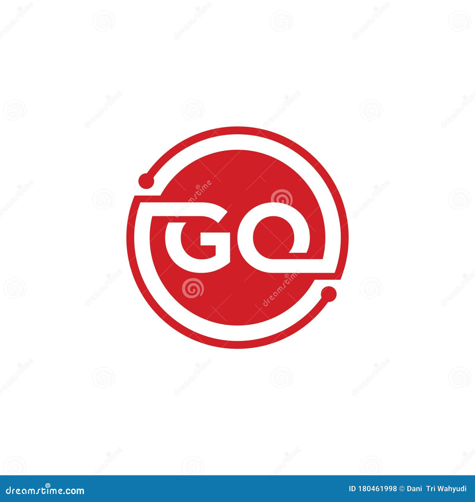 GO Letter Logo Icon Design Template Elements Stock Vector ...