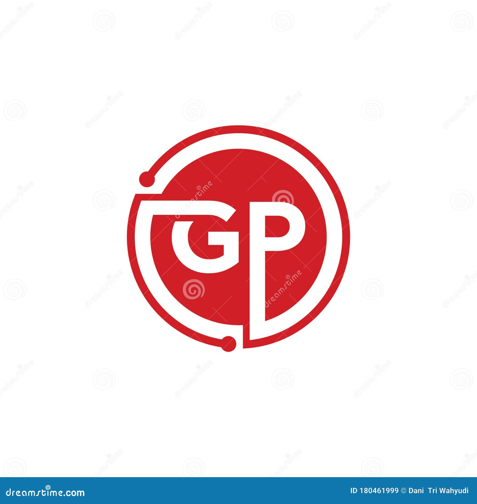 GP Letter Logo Icon Design Template Elements Stock Vector ...