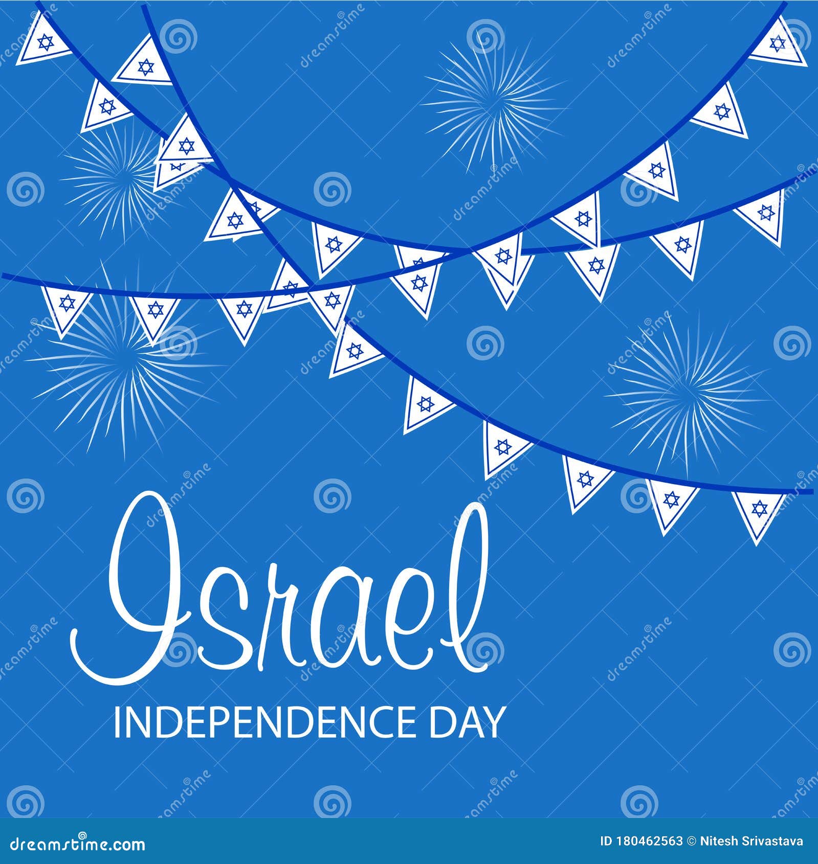 Israel Independence Day stock illustration. Illustration of national ...