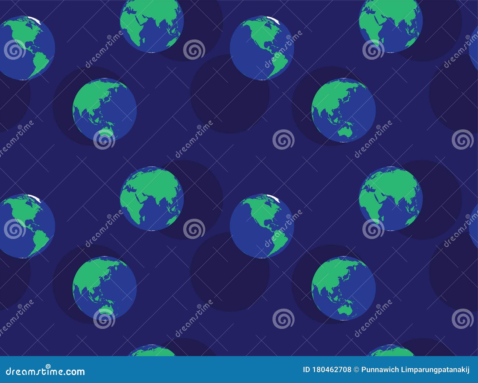 Earth Spinning Vector Seamless Background Wallpaper-01 Stock Vector ...
