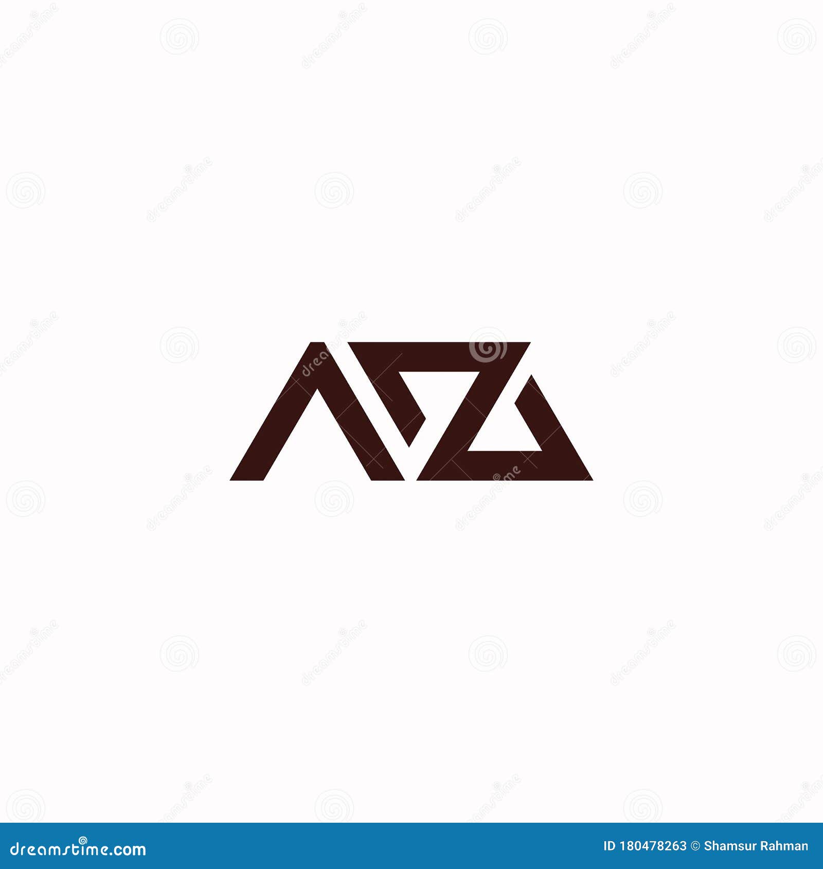 Initial Letter Az Logo or Za Logo Vector Design Template Stock Vector ...