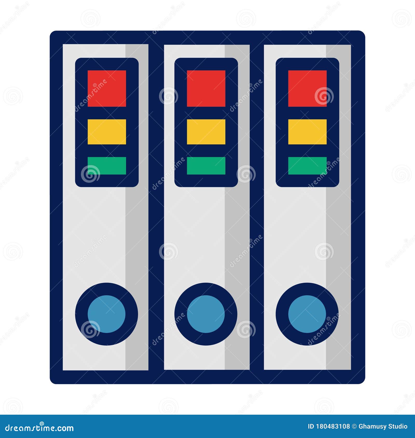 Folder Bundle Icon is a Database Document Stock Vector - Illustration ...