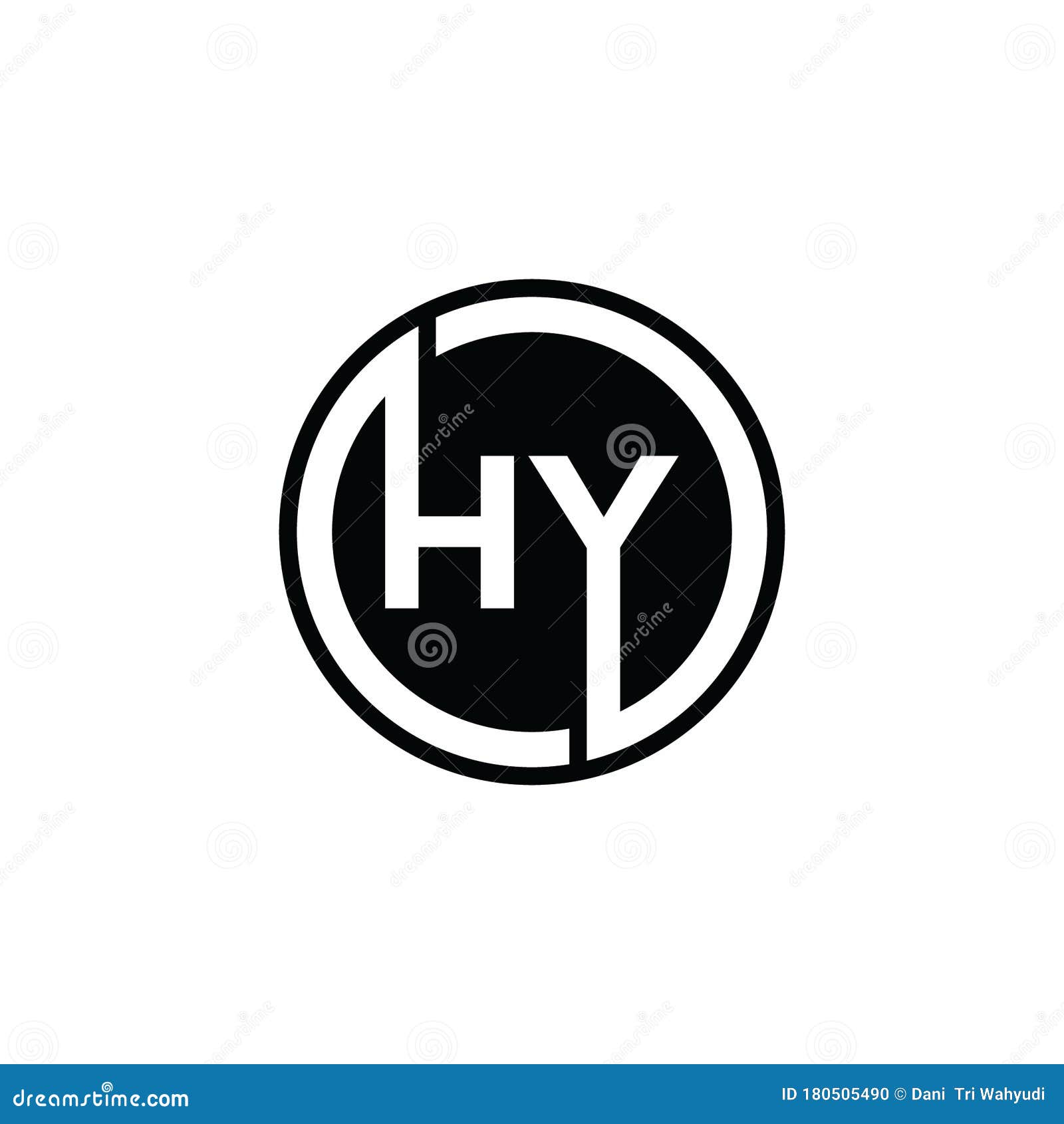 HY Letter Logo Icon Design Template Elements Stock Vector ...