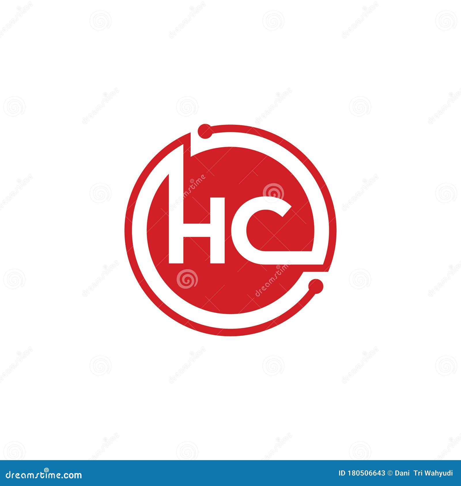 HC Letter Logo Icon Design Template Elements Stock Vector ...