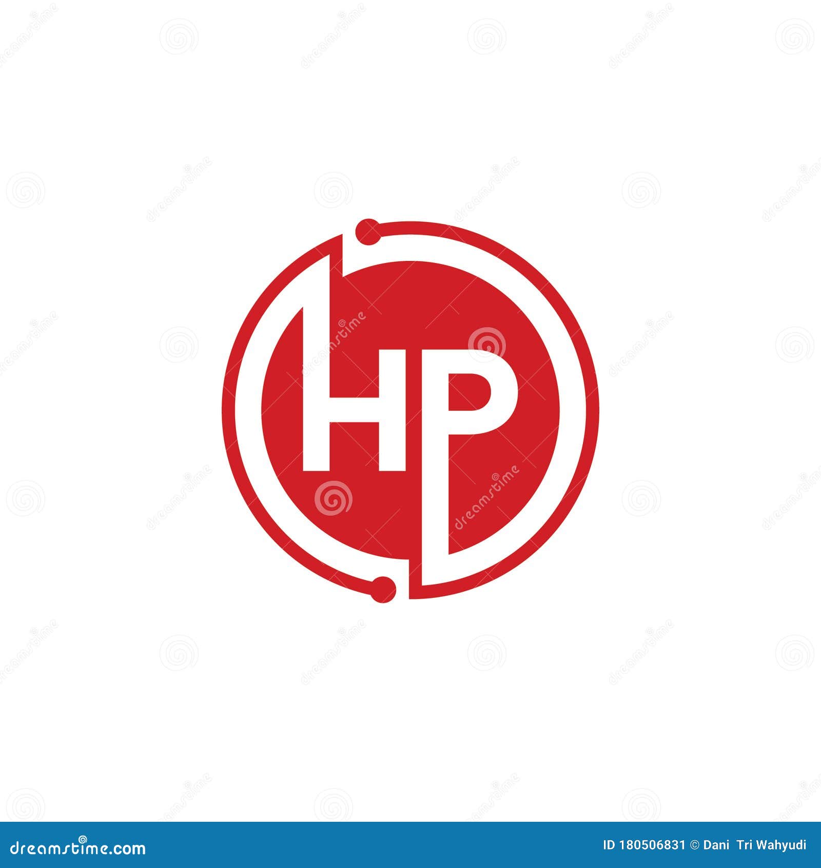 HP Letter Logo Icon Design Template Elements Stock Vector ...