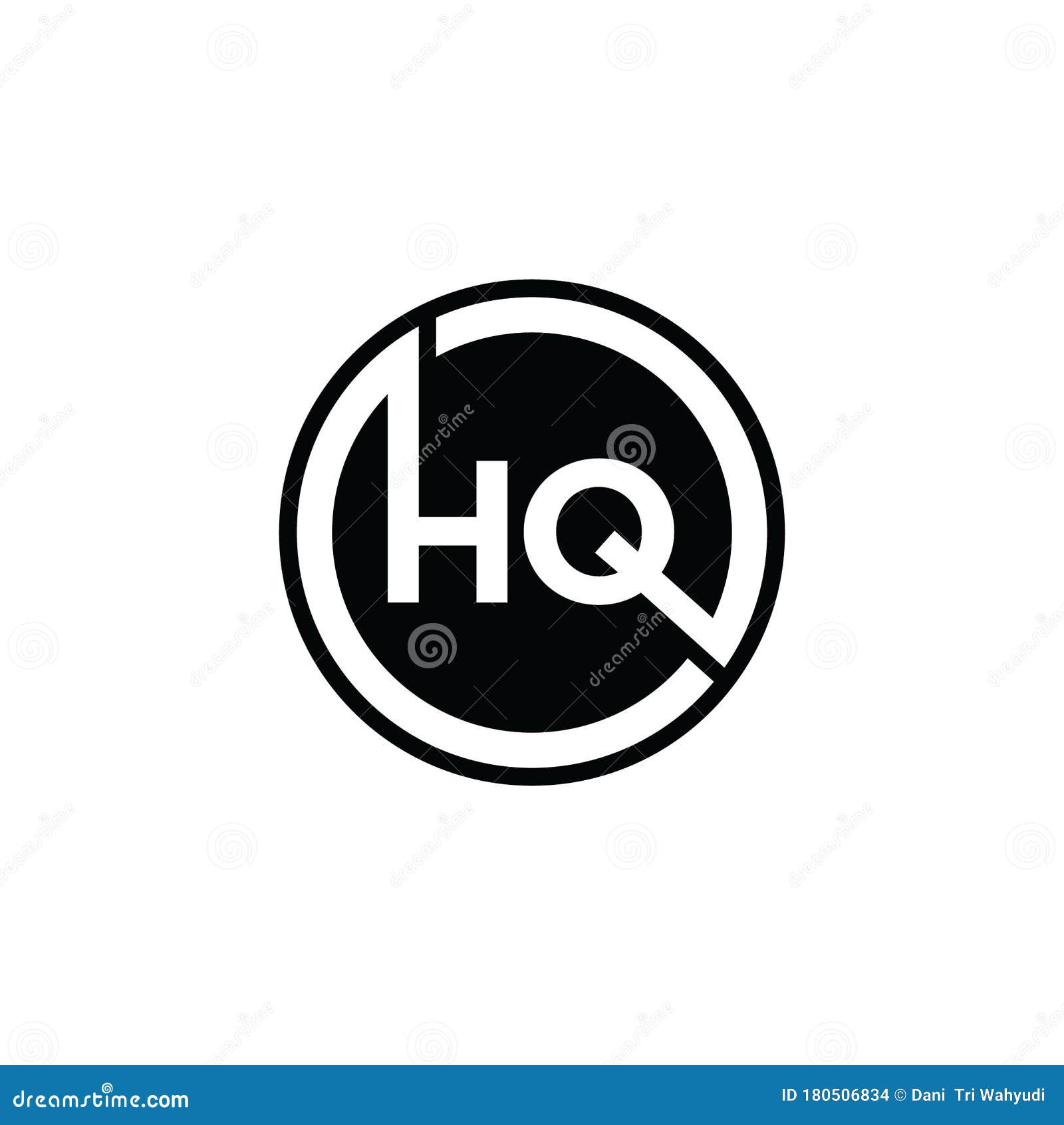 HQ Letter Logo Icon Design Template Elements Stock Vector ...