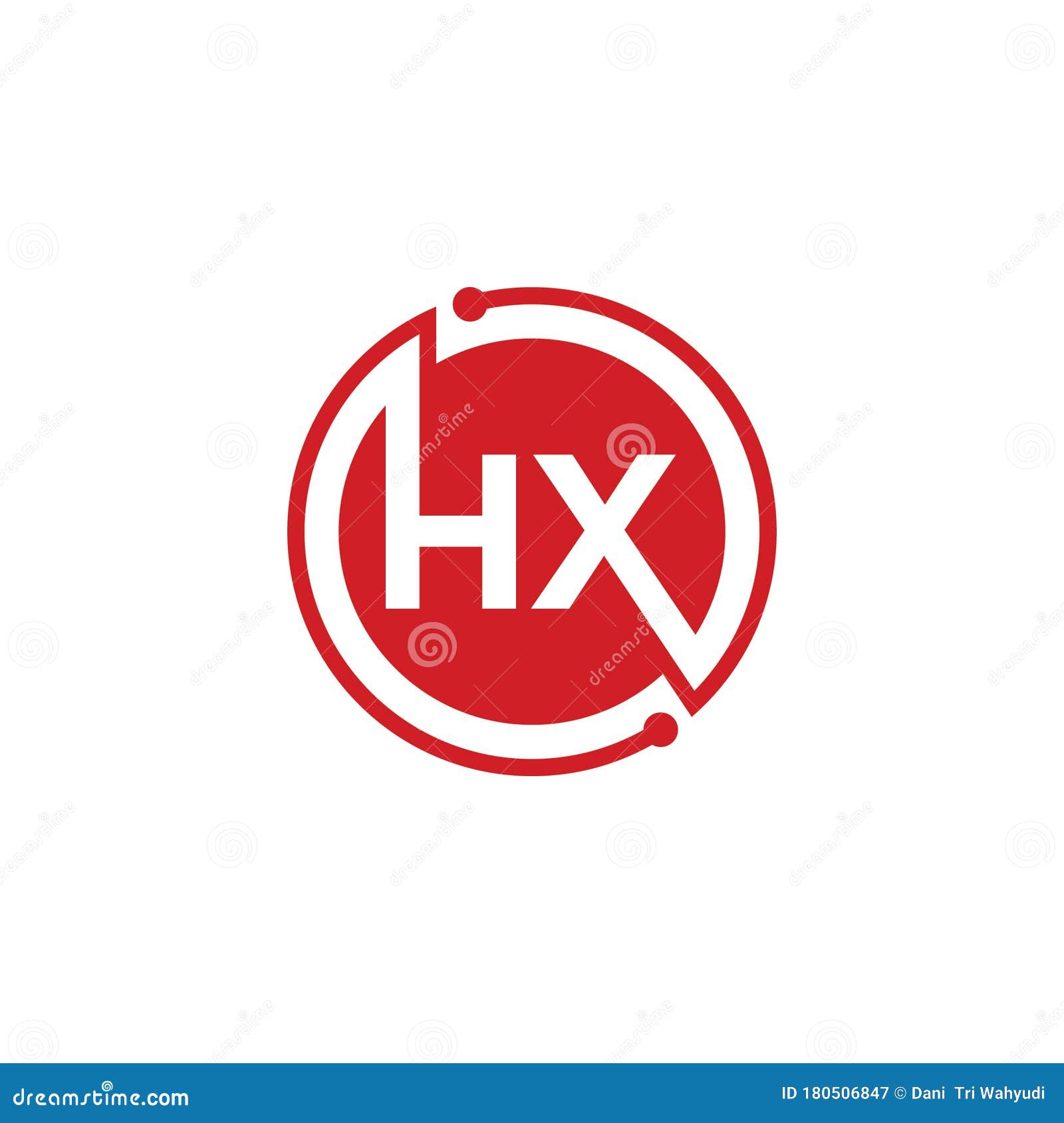 HX Letter Logo Icon Design Template Elements Stock Vector ...