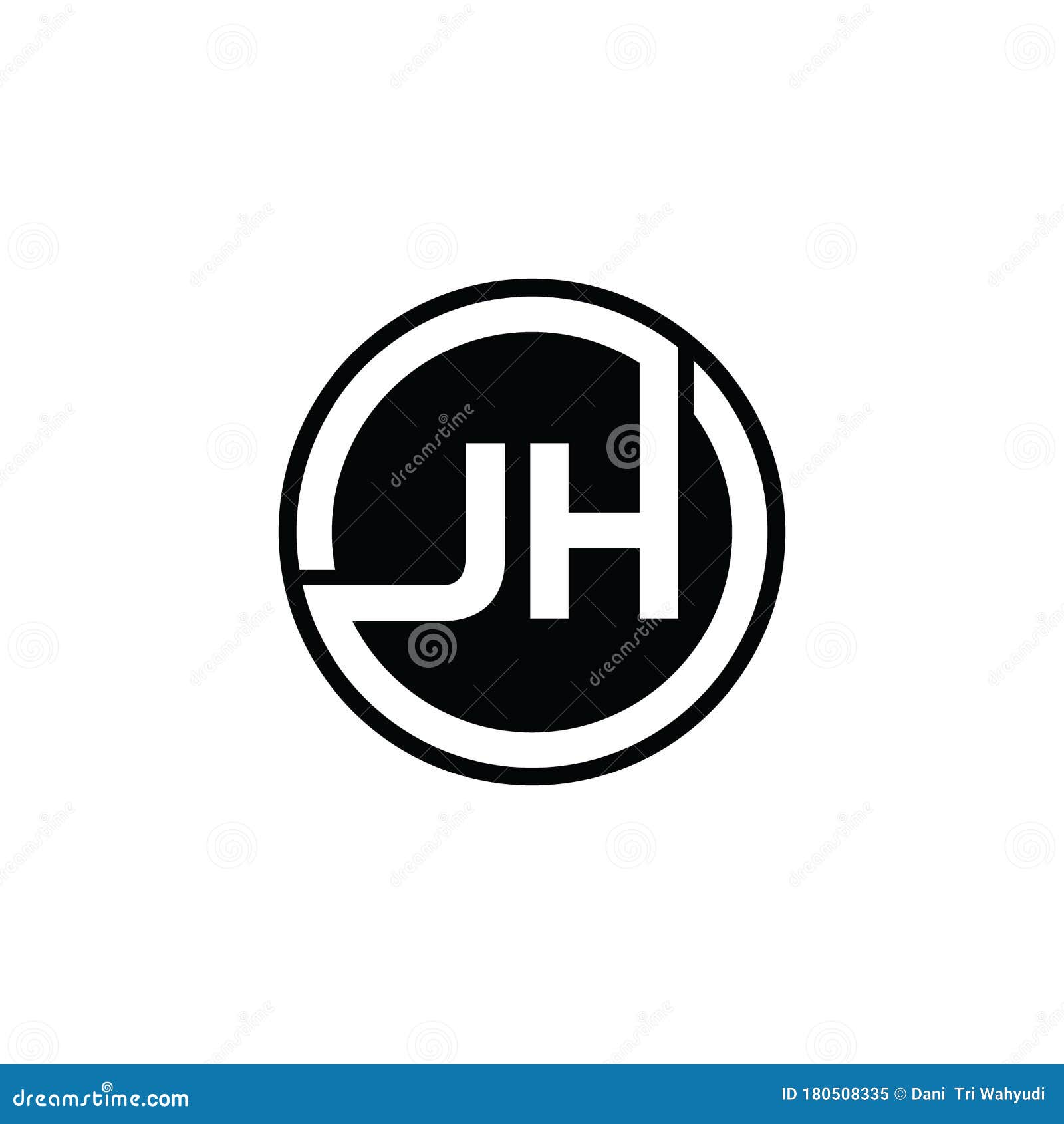 JH Letter Logo Icon Design Template Elements Stock Vector ...