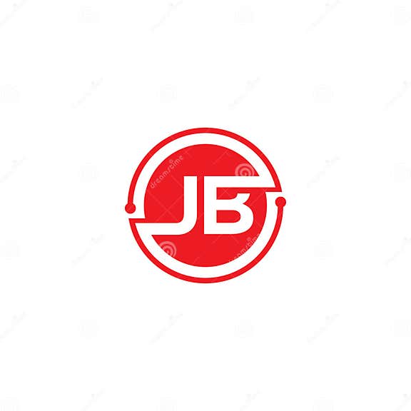 JB Letter Logo Icon Design Template Elements Stock Vector ...